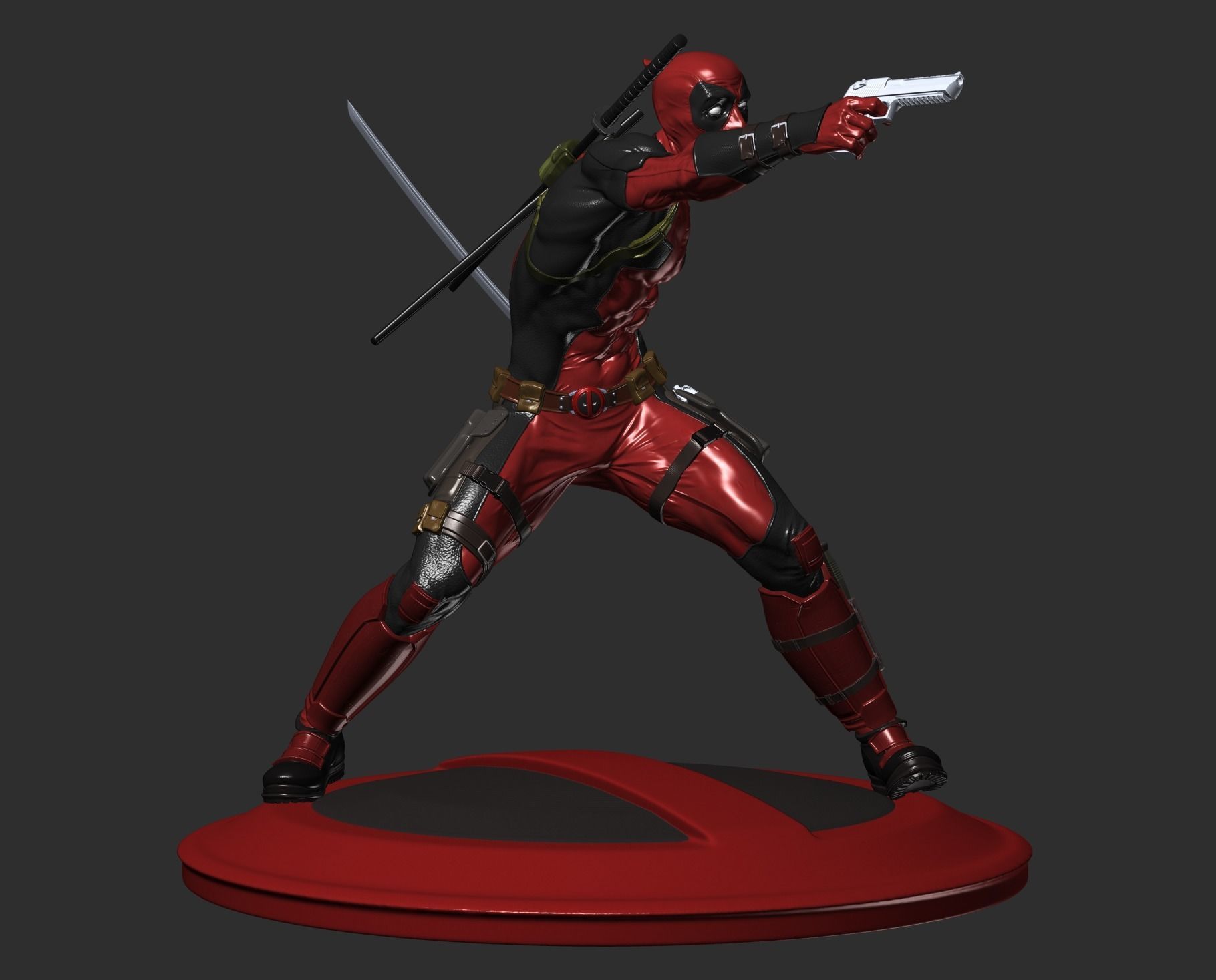 Deadpool 3D model 3D printable | CGTrader