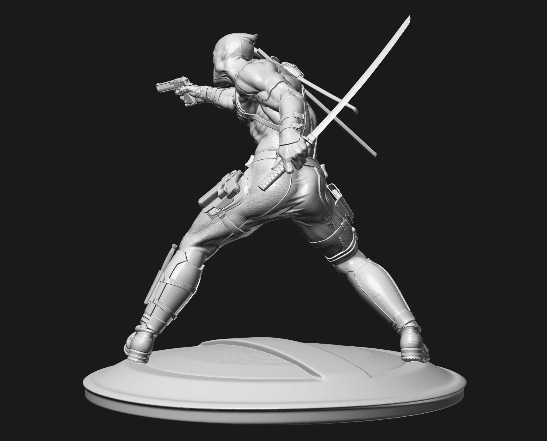 Deadpool 3D model 3D printable | CGTrader
