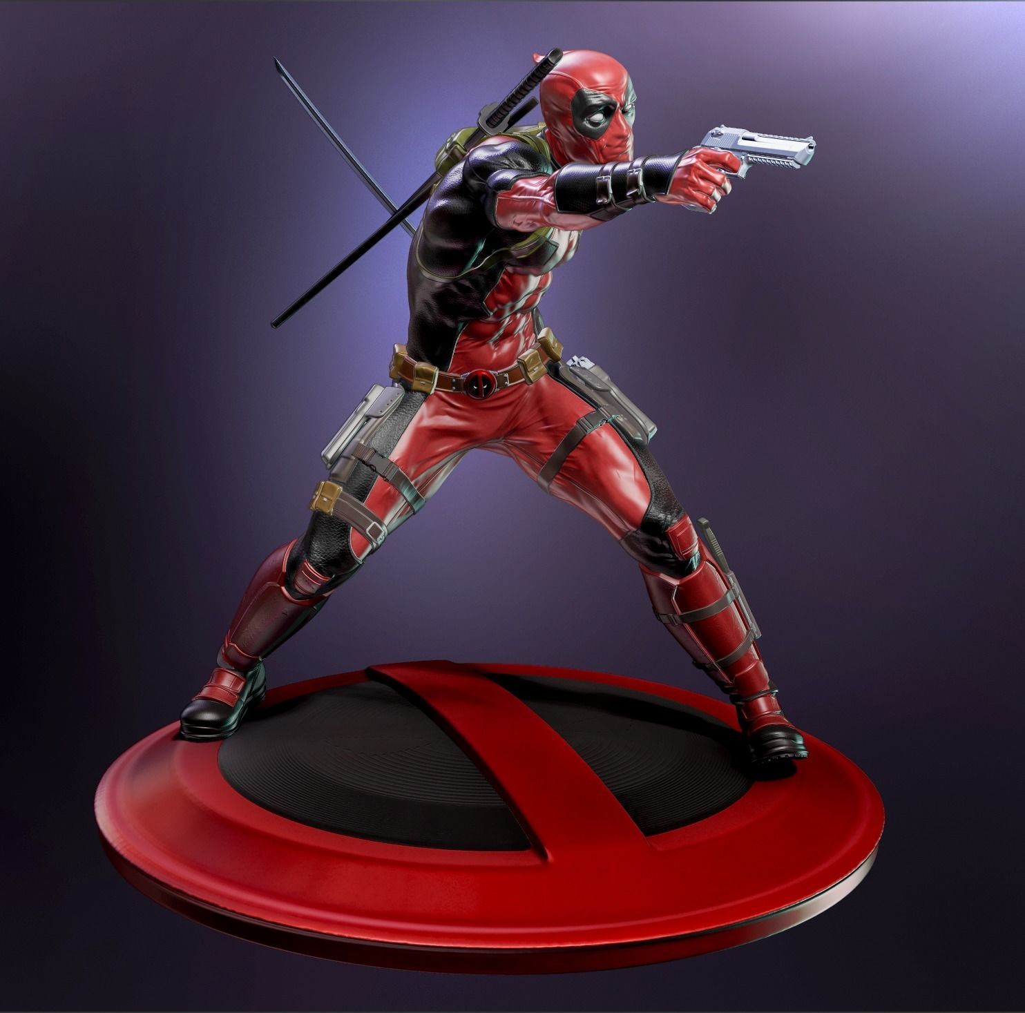Deadpool 3D model 3D printable | CGTrader