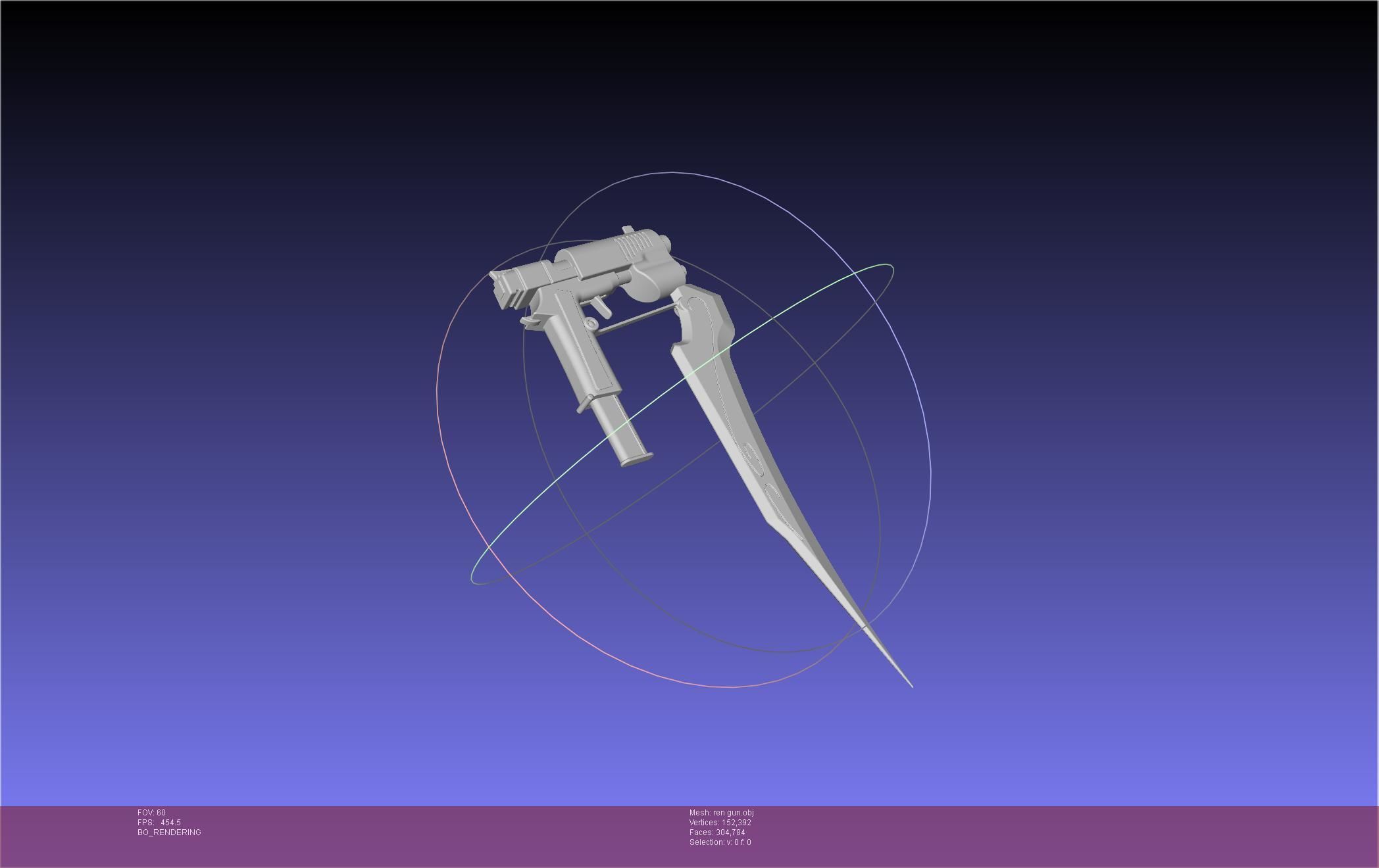 RWBY Ren Gun Basic Model 3D model | CGTrader