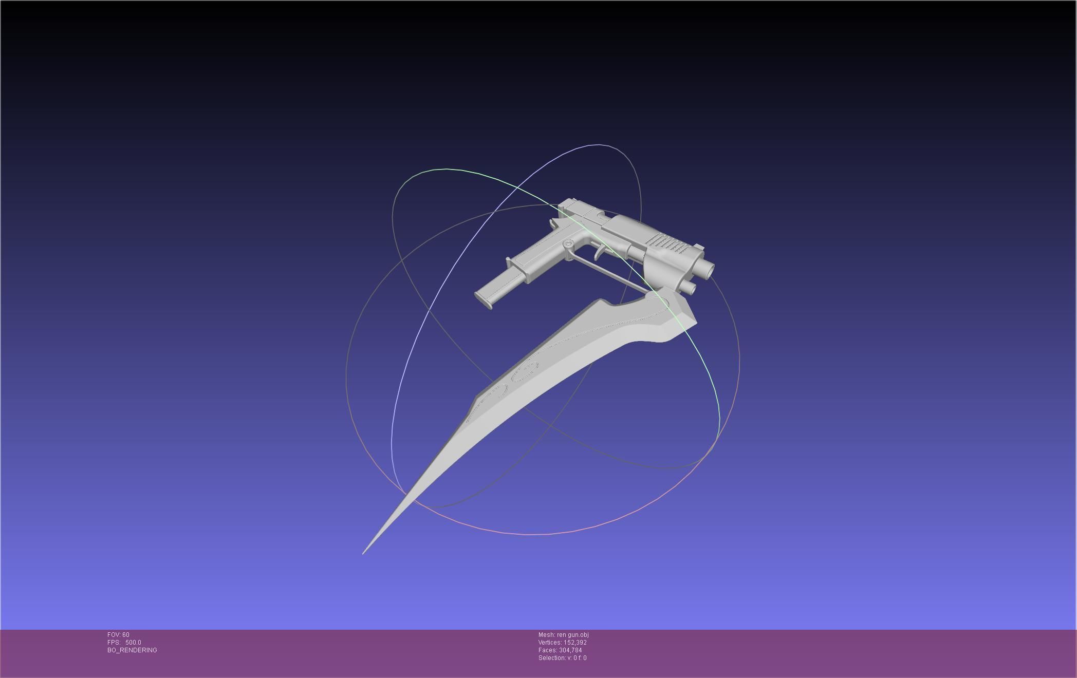 RWBY Ren Gun Basic Model 3D model | CGTrader