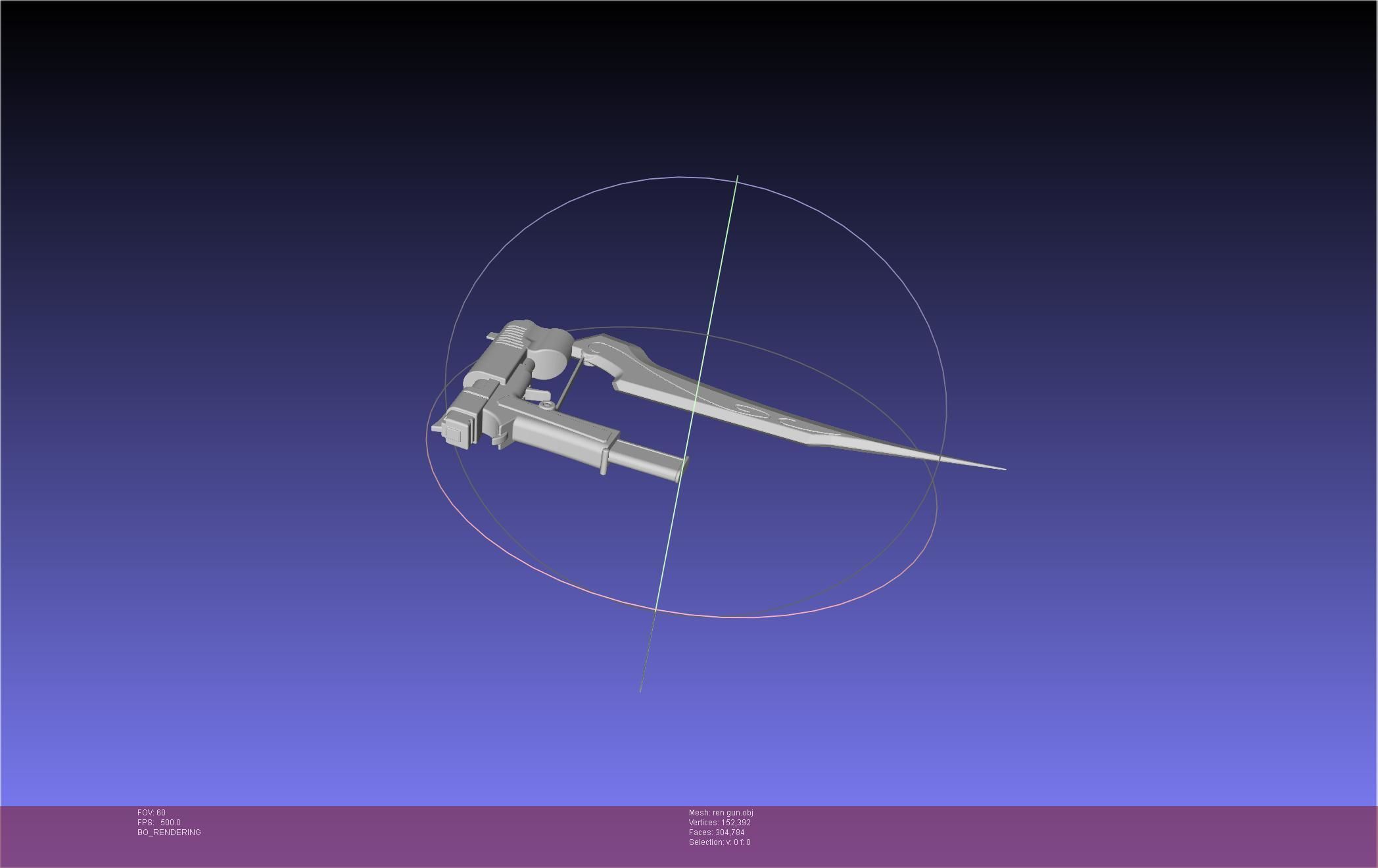 RWBY Ren Gun Basic Model 3D model | CGTrader