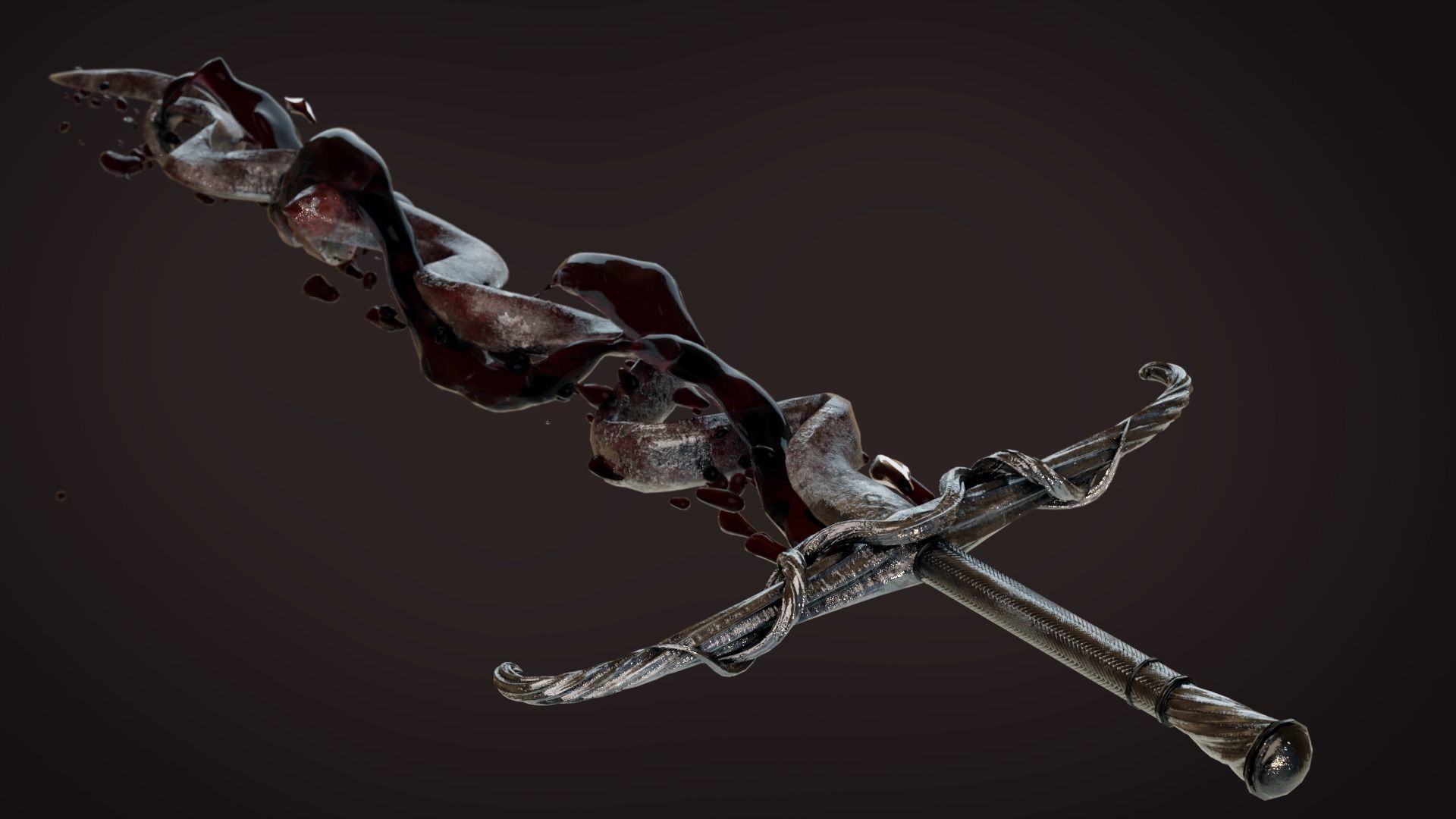 3D model Distorted Bloody Sword VR / AR / low-poly | CGTrader