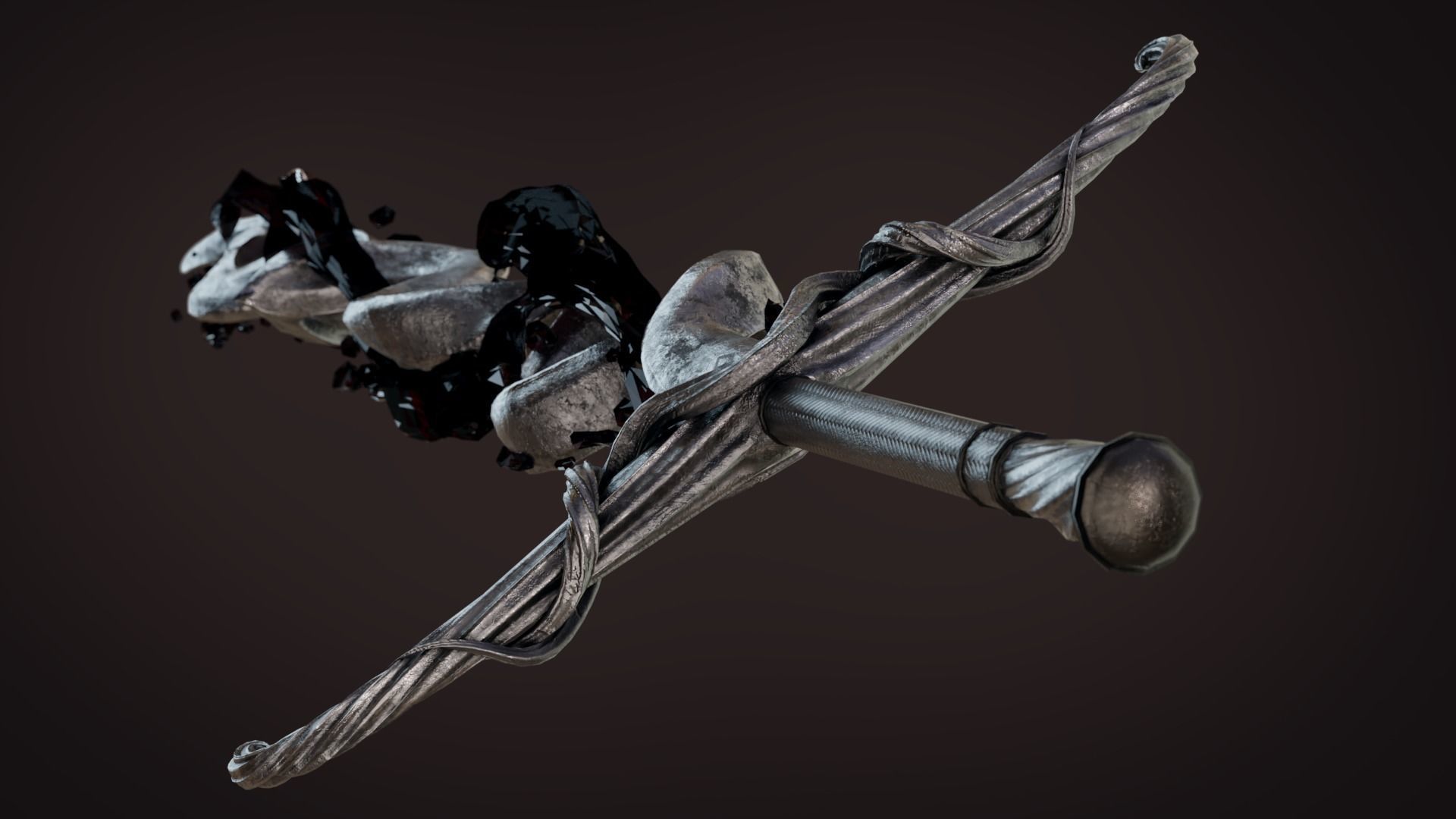 3D model Distorted Bloody Sword VR / AR / low-poly | CGTrader