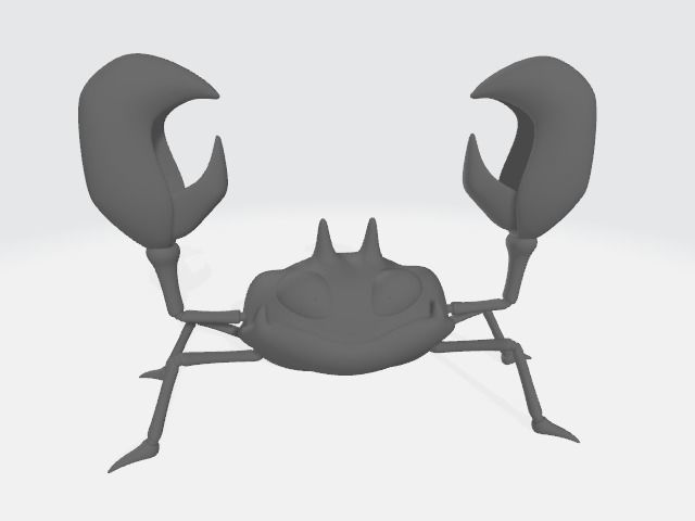 Pokemon Kingler Evolution 3D Model for 3D Printing 3D model 3D ...