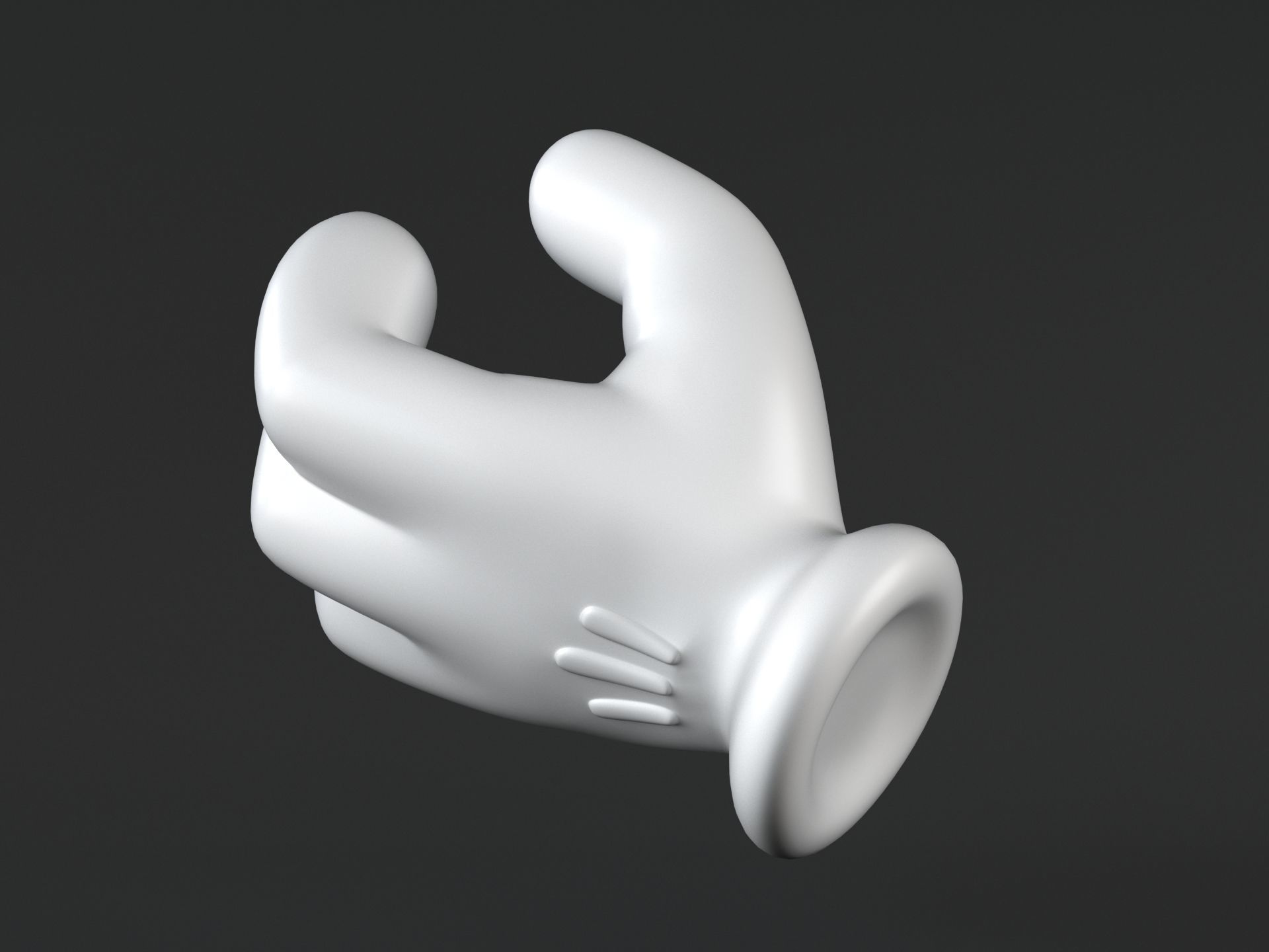 Mickey Hand Hold 3D model 3D printable | CGTrader
