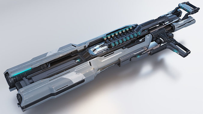 Sci-Fi Heavy Weapon 3D model | CGTrader