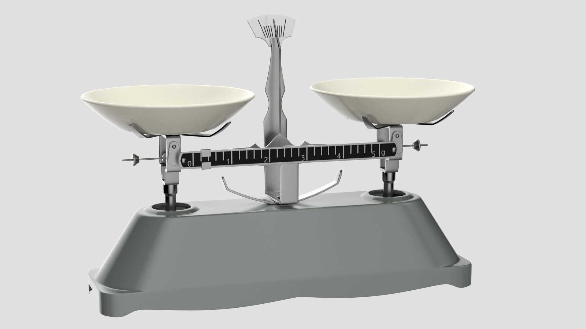 Lab Mechanical Balance Scale 3D model | CGTrader