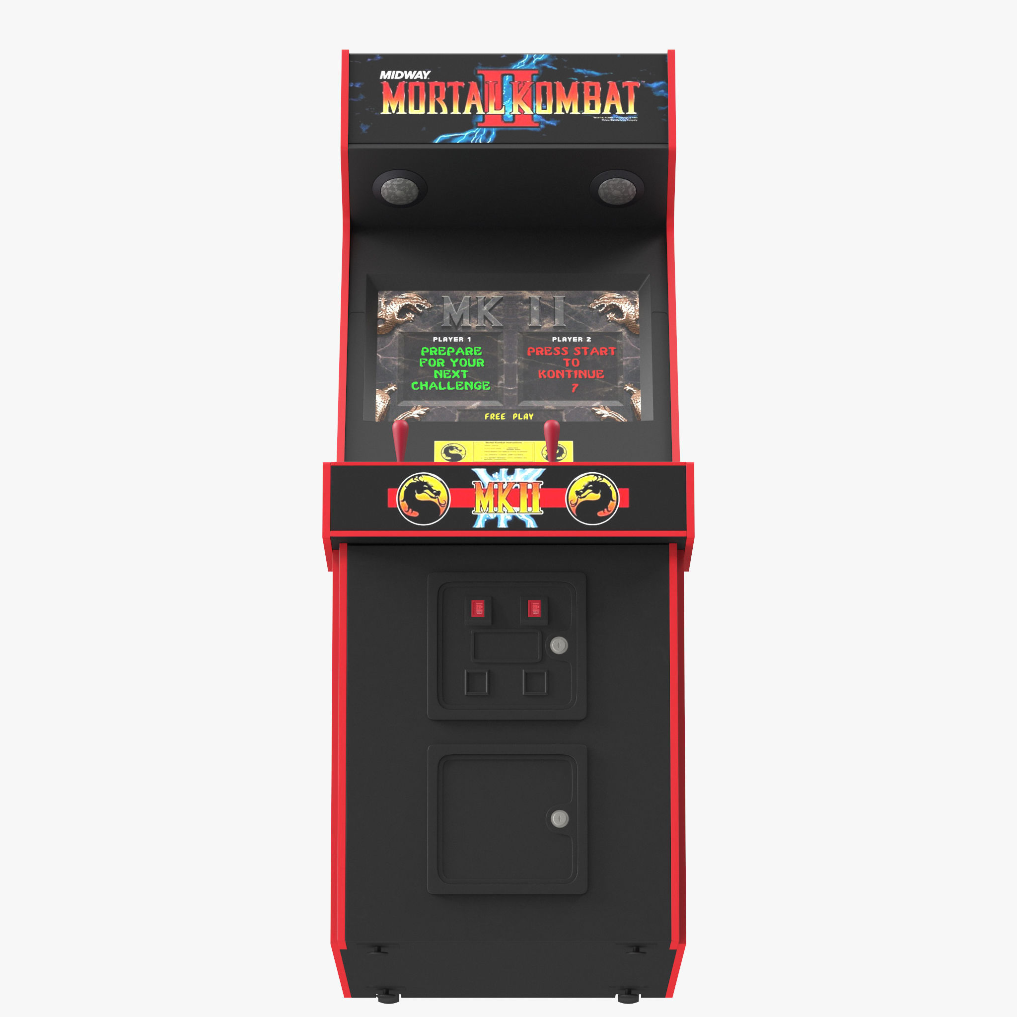 Mortal Kombat Arcade Game 3D model | CGTrader