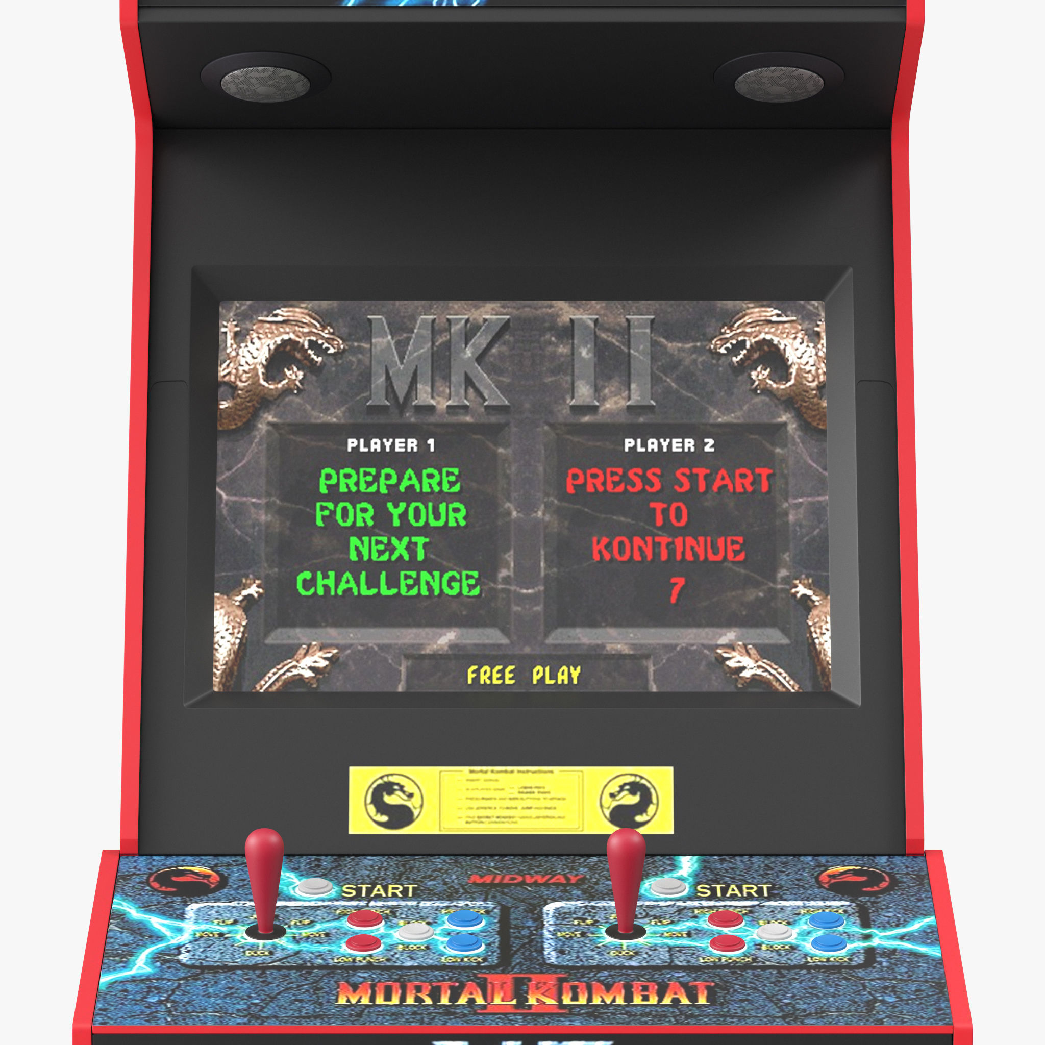 Mortal Kombat Arcade Game 3D model | CGTrader