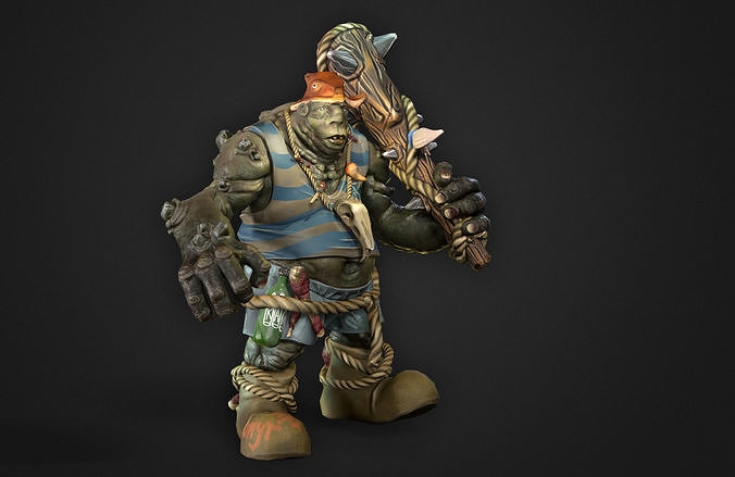 3D model Troll 3D Stylized Game-ready Model VR / AR / low-poly | CGTrader