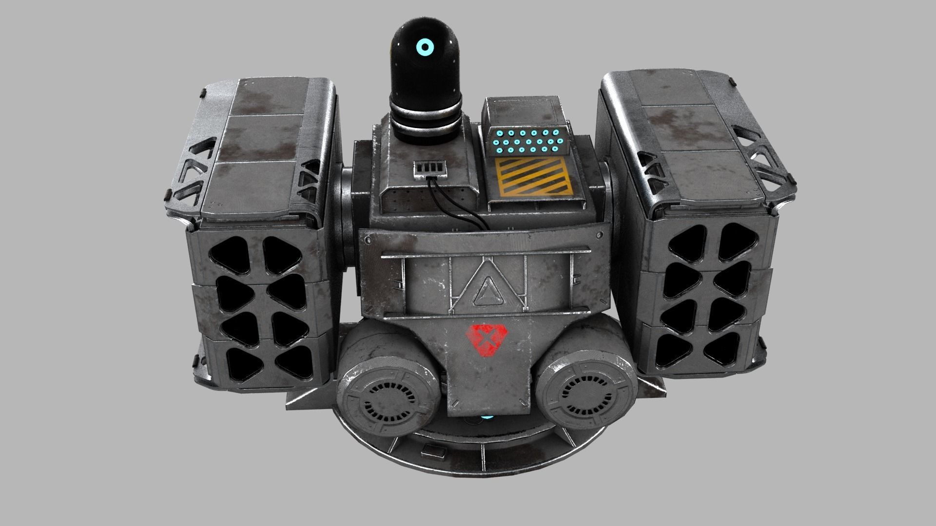3D model Sci-fi Turret Rocket Launcher VR / AR / low-poly | CGTrader