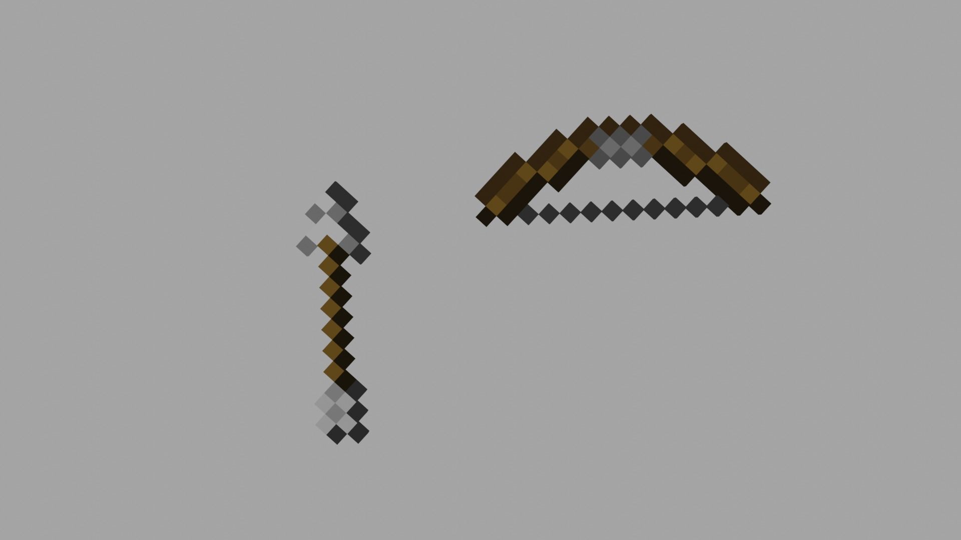 Minecraft Bow and Arrow free VR / AR / low-poly 3D model | CGTrader