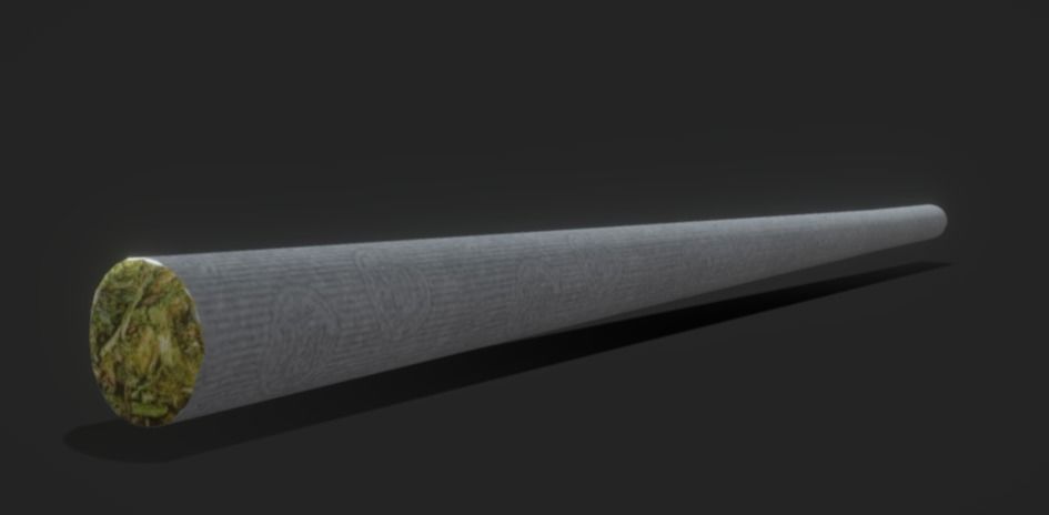 3D model Cannabis Weed Joint VR / AR / low-poly | CGTrader