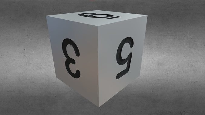 Dungeons and Dragons D6 Die 3D model | CGTrader