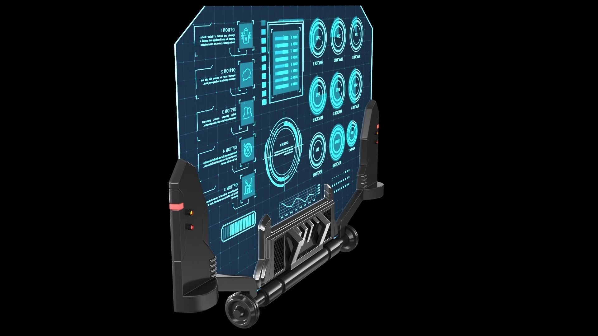 Sci-fi Monitor 7 3D model | CGTrader