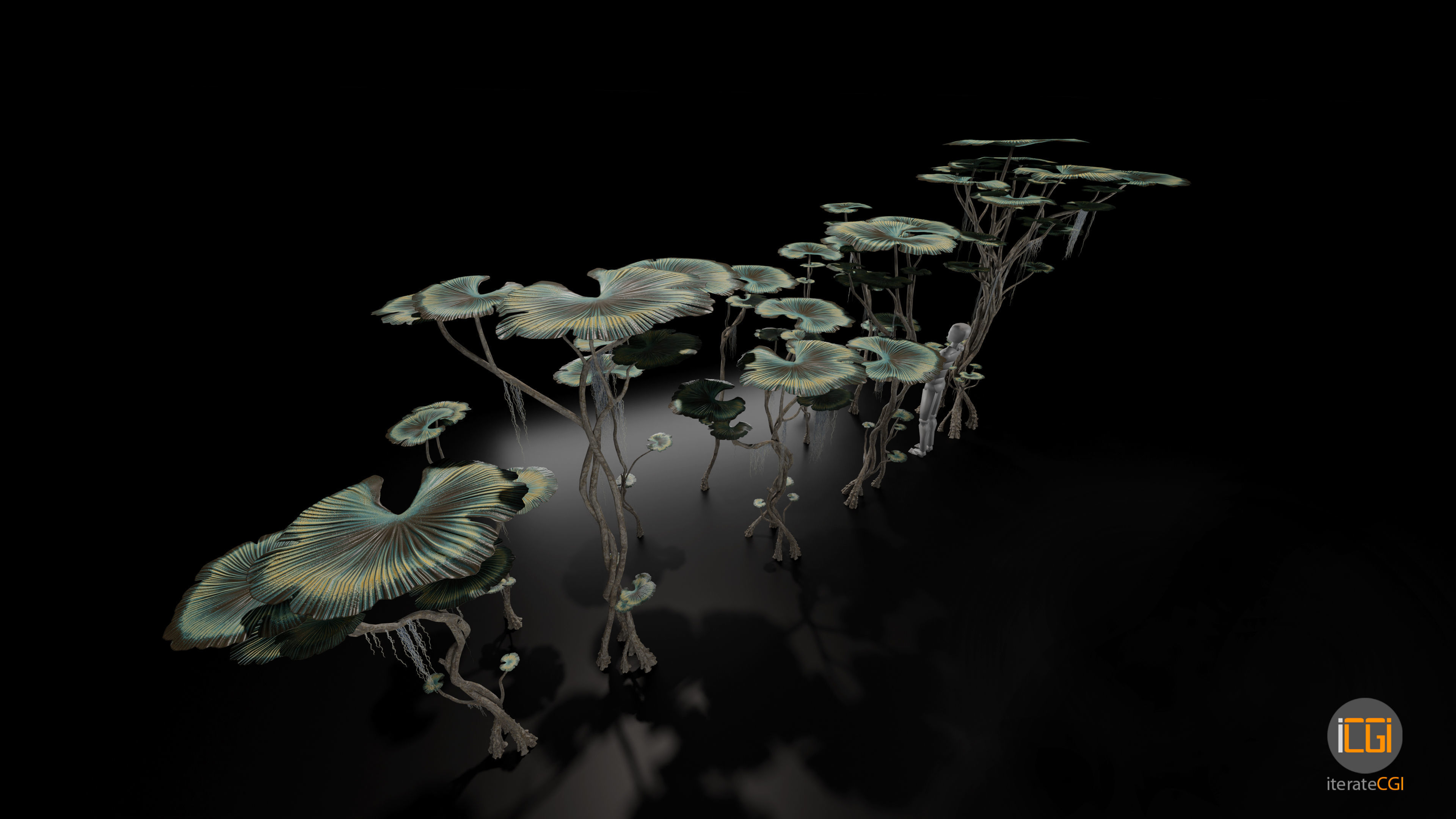 3D model Alien Swamp Plant Type1 VR / AR / low-poly | CGTrader