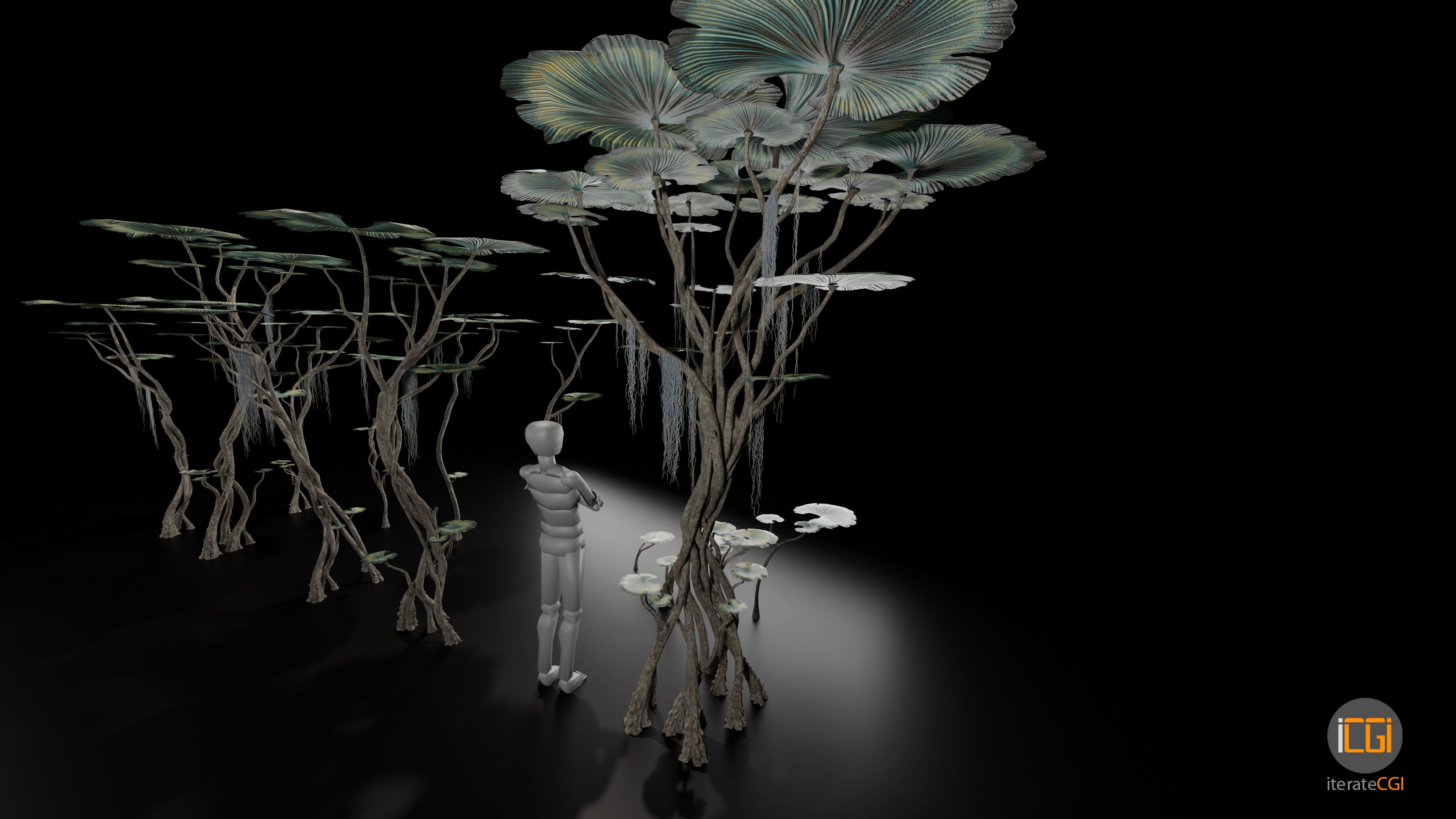 3D model Alien Swamp Plant Type1 VR / AR / low-poly | CGTrader
