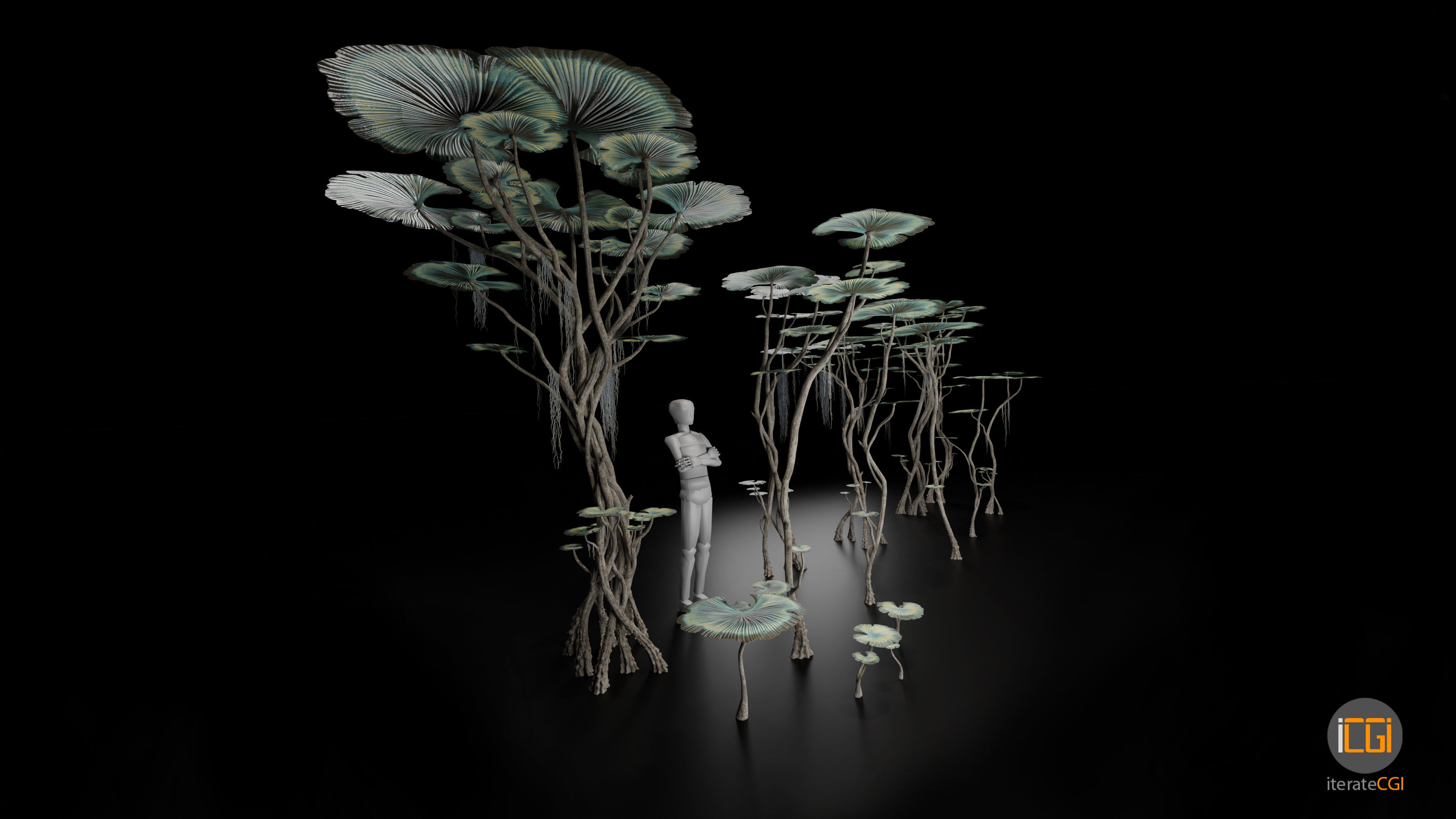 3D model Alien Swamp Plant Type1 VR / AR / low-poly | CGTrader