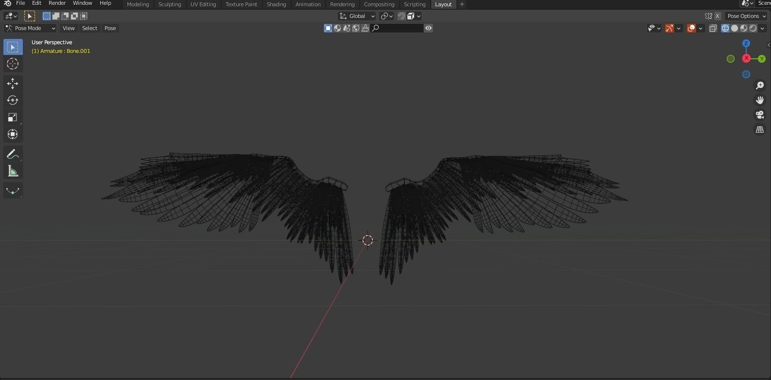 Angel Wings Rig 3D model rigged | CGTrader
