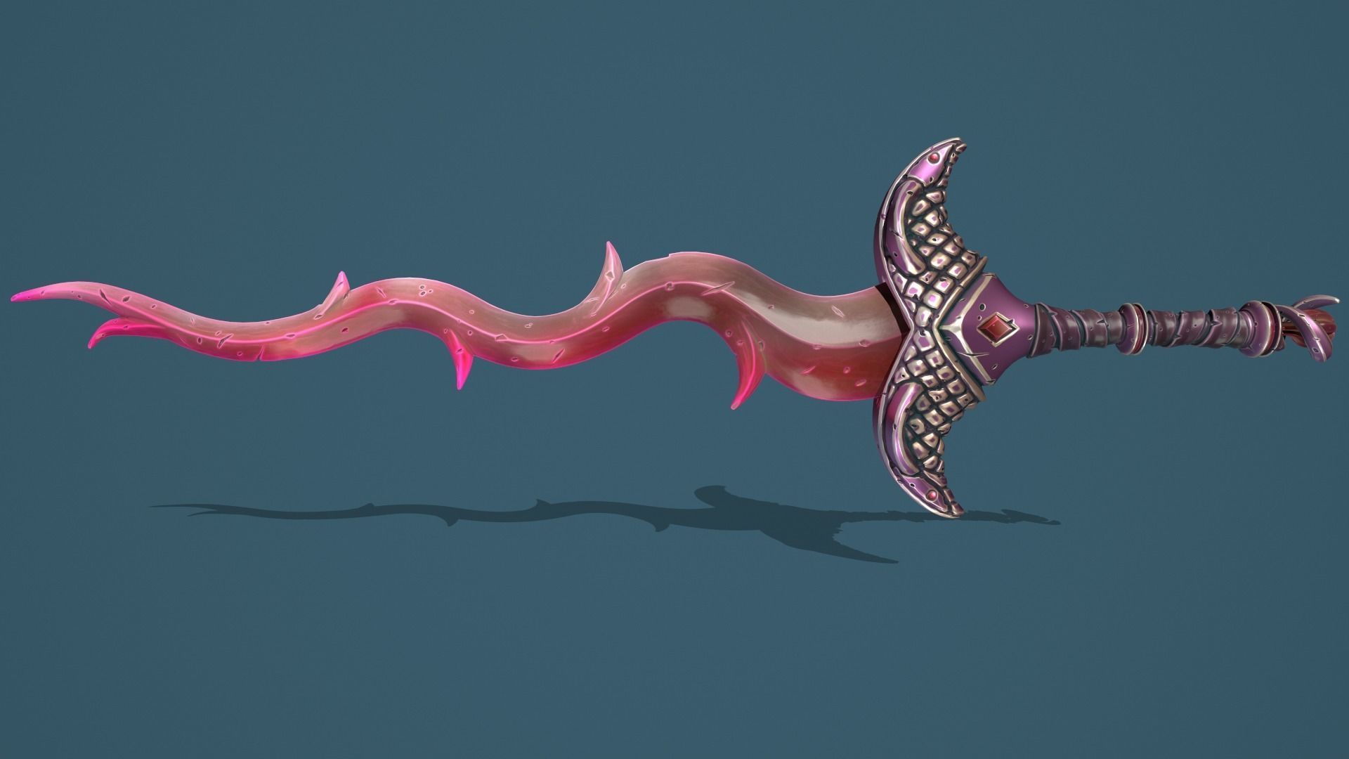 3D model Snake two handed sword VR / AR / low-poly | CGTrader