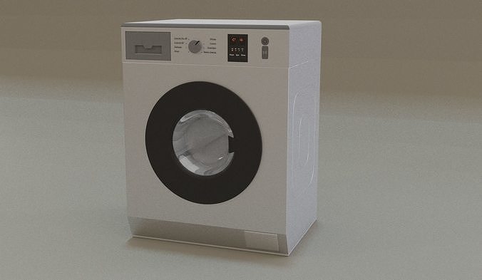 Washing machine free 3D model | CGTrader