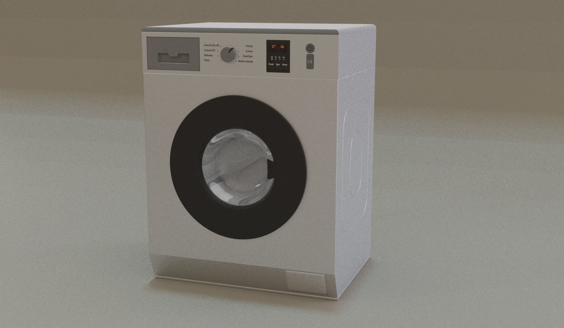Washing machine free 3D model | CGTrader