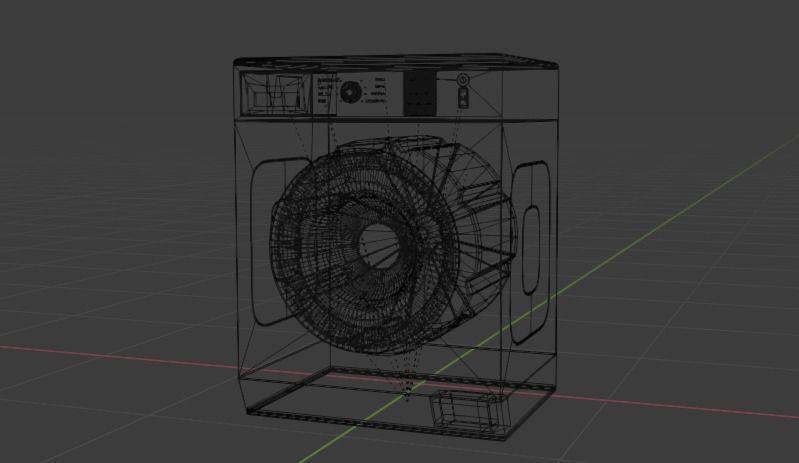 Washing machine free 3D model | CGTrader