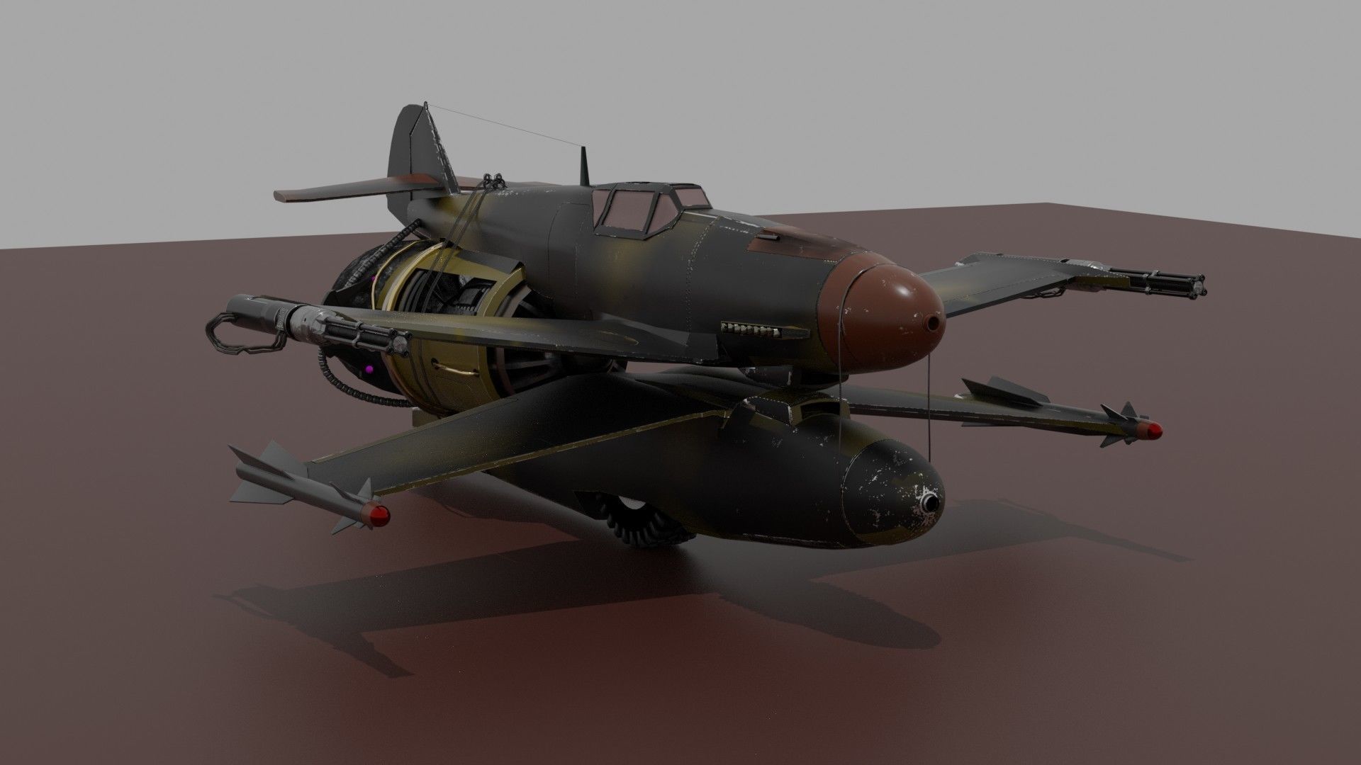 Fictional German airplane model 3D model | CGTrader