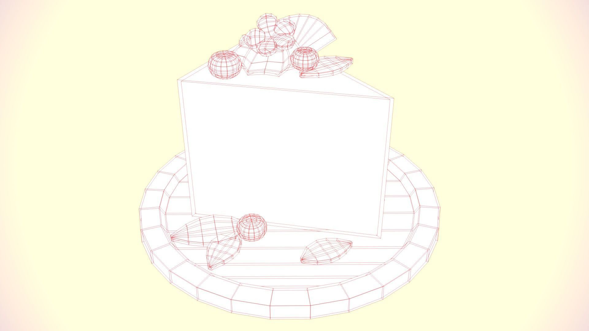 3D model Lemon Blueberry Cheesecake Cake VR / AR / low-poly | CGTrader