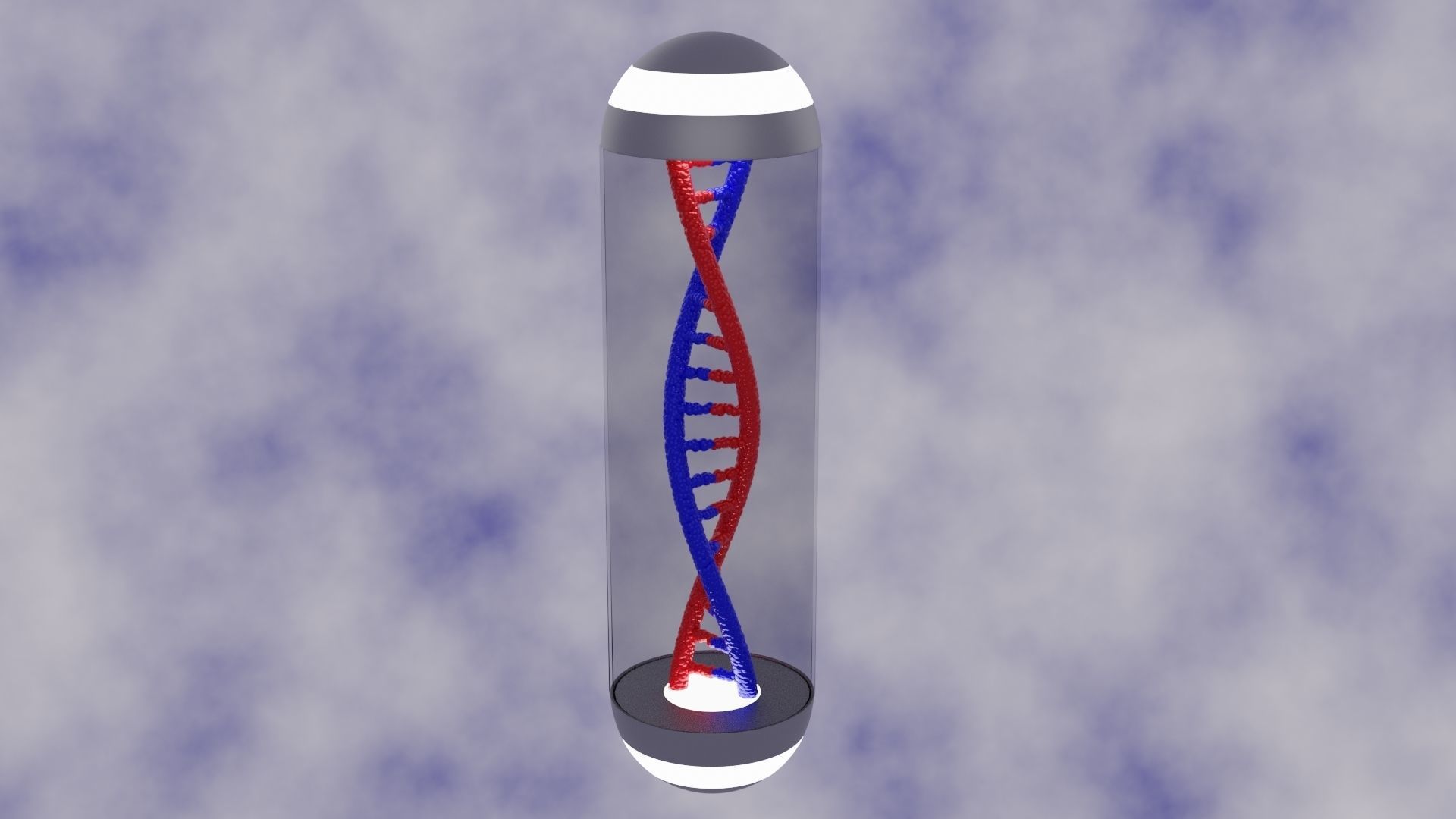 DNA in a flask 3D model | CGTrader