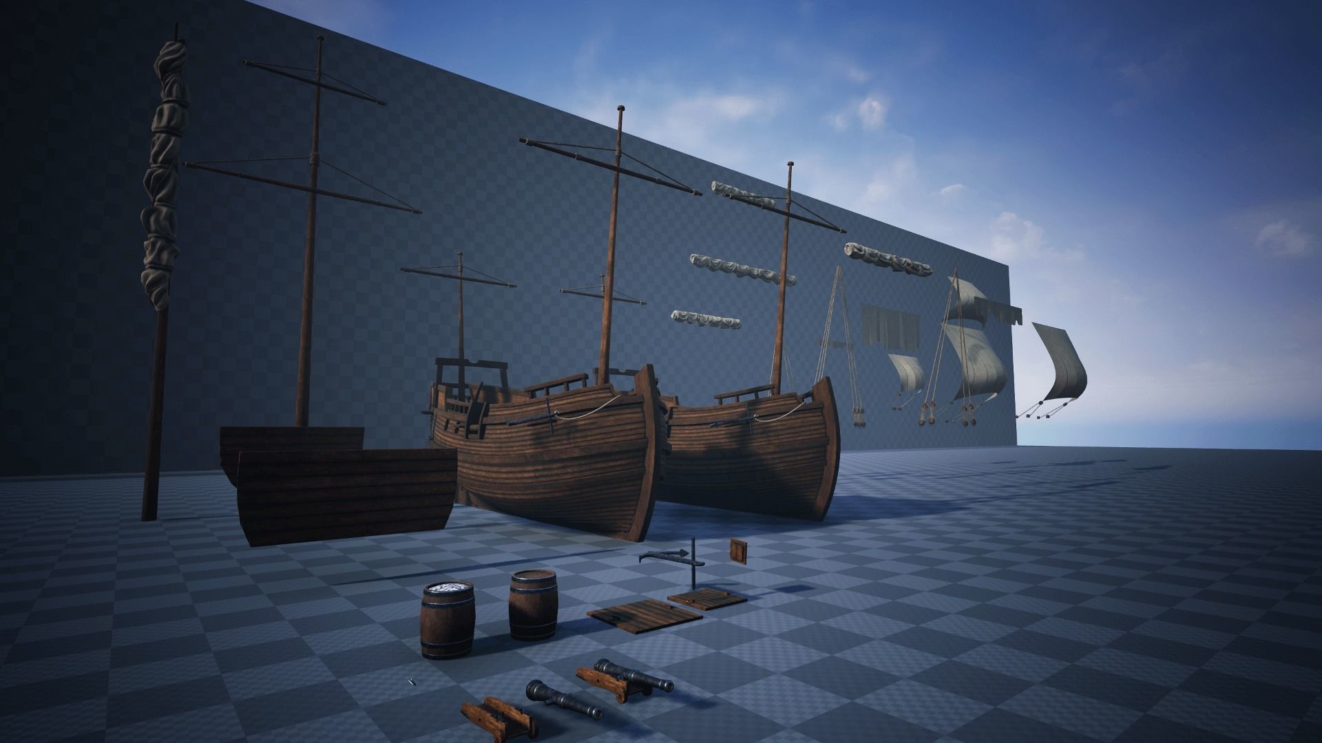 3D model Herring Buss Ship VR / AR / low-poly | CGTrader