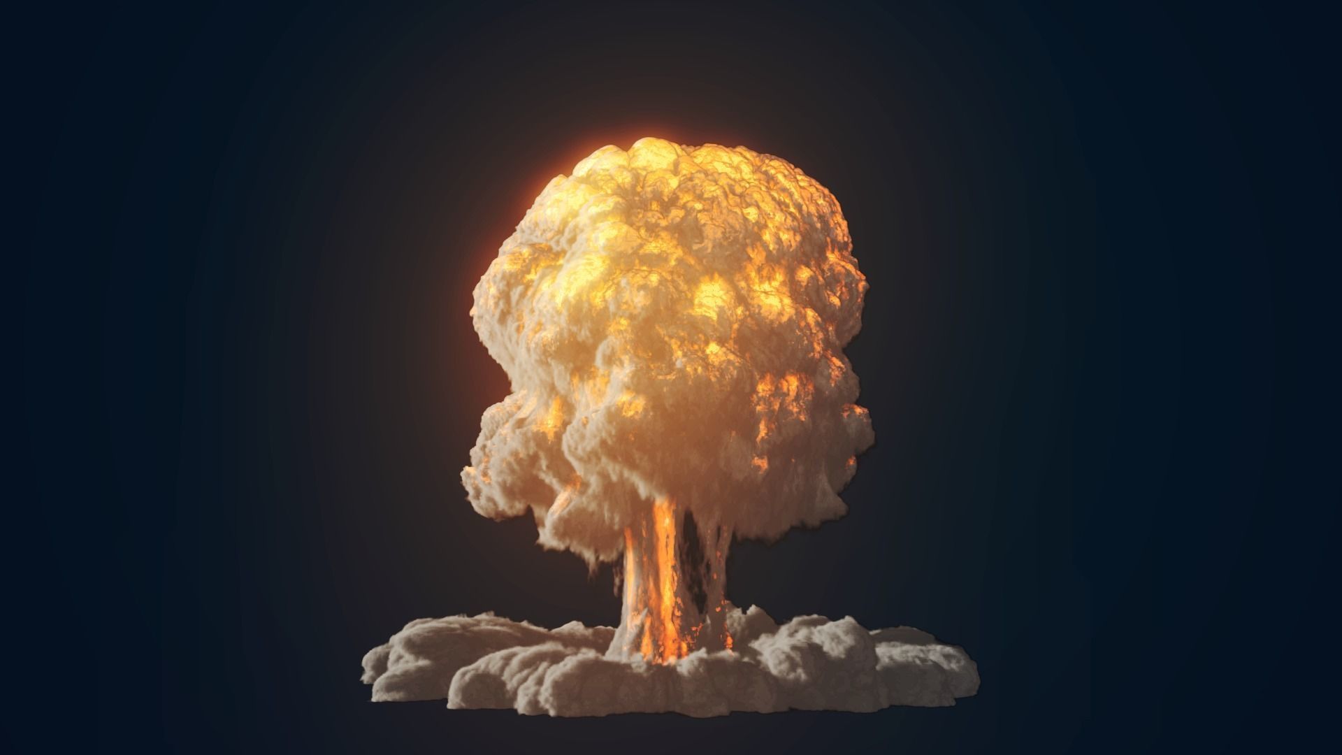 Nuke Explosion 3D model animated | CGTrader