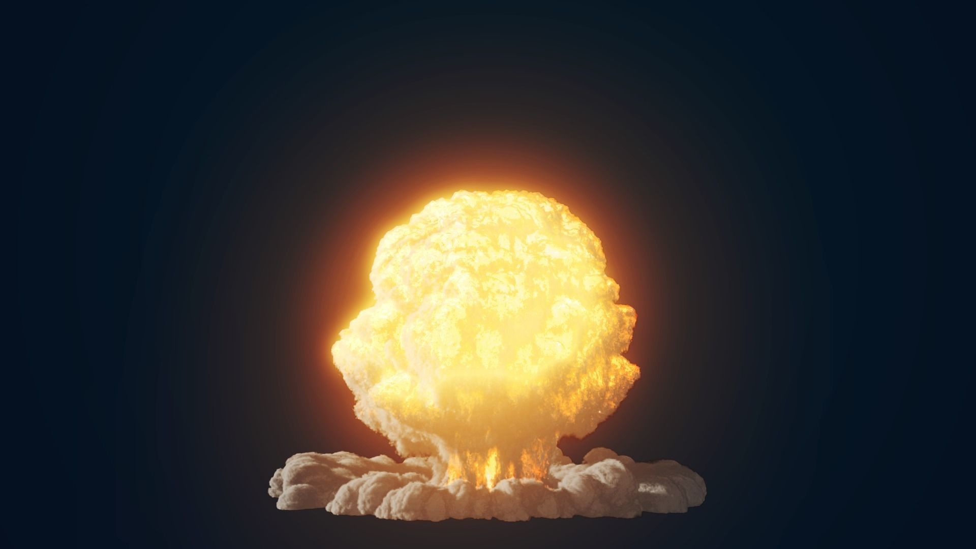 Nuke Explosion 3D model animated | CGTrader