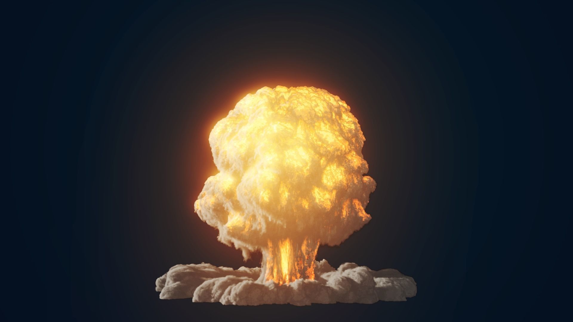 Nuke Explosion 3D model animated | CGTrader