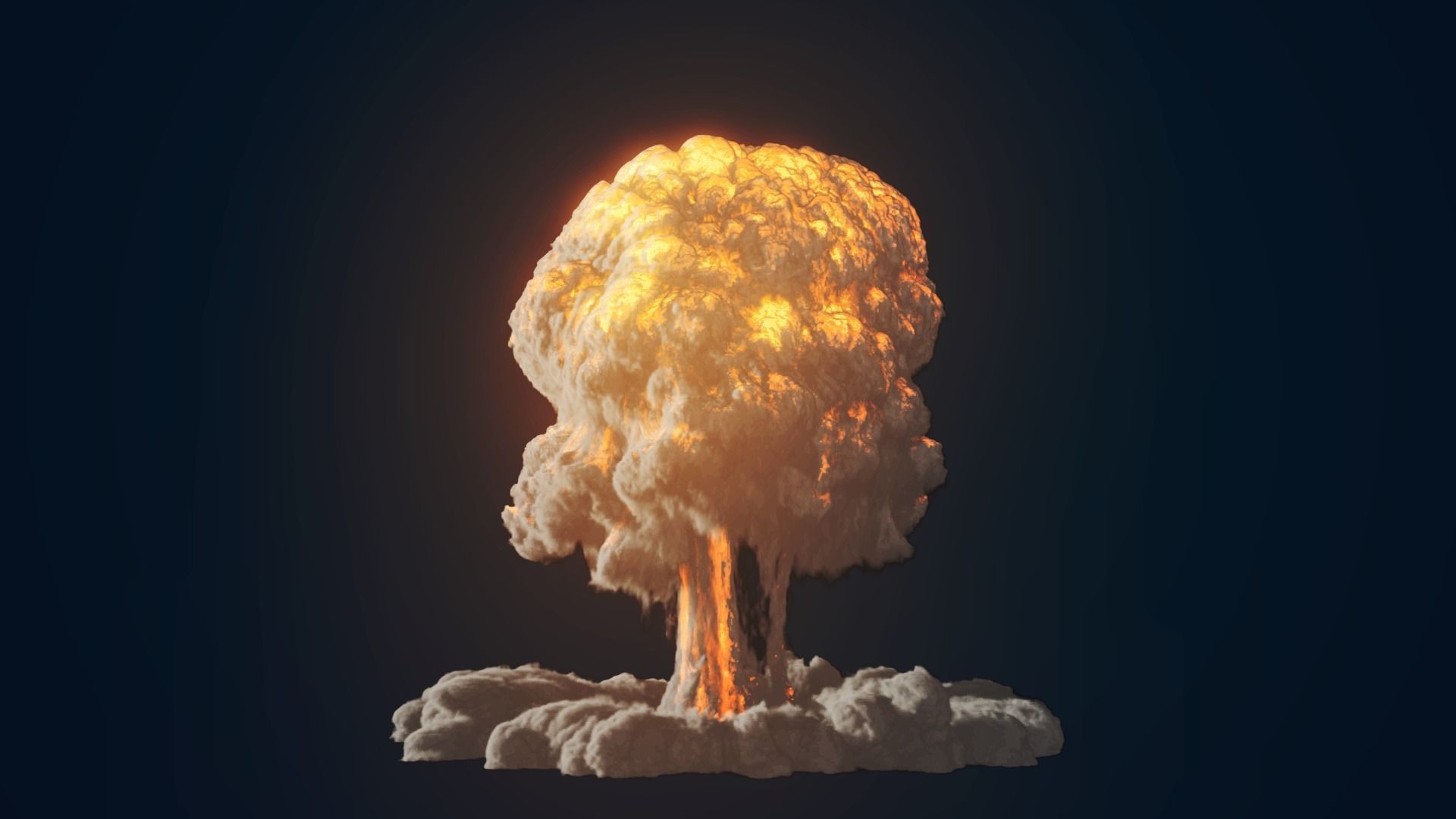 Nuke Explosion 3D model animated | CGTrader