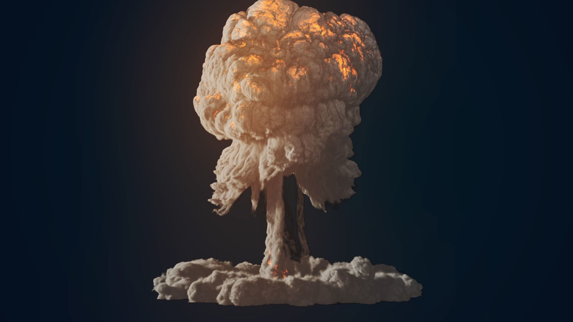 Nuke Explosion 3D model animated | CGTrader