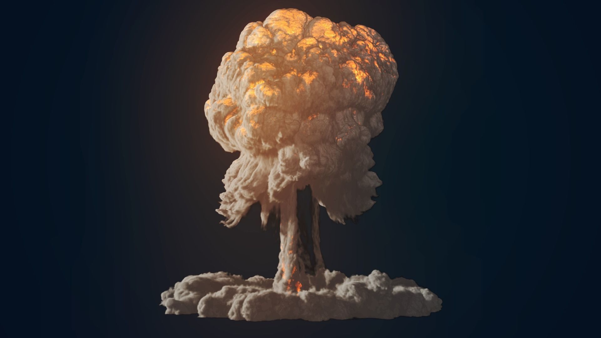 Nuke Explosion 3D model animated | CGTrader