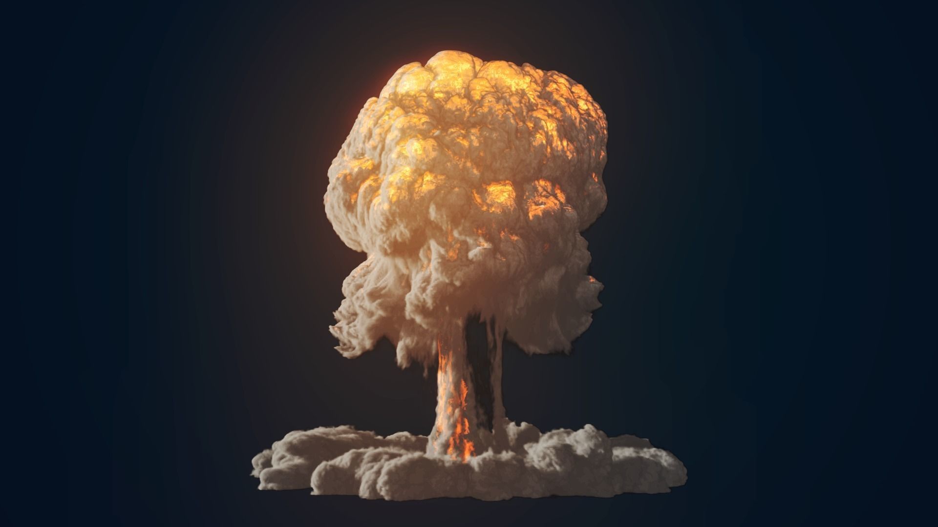 Nuke Explosion 3D model animated | CGTrader