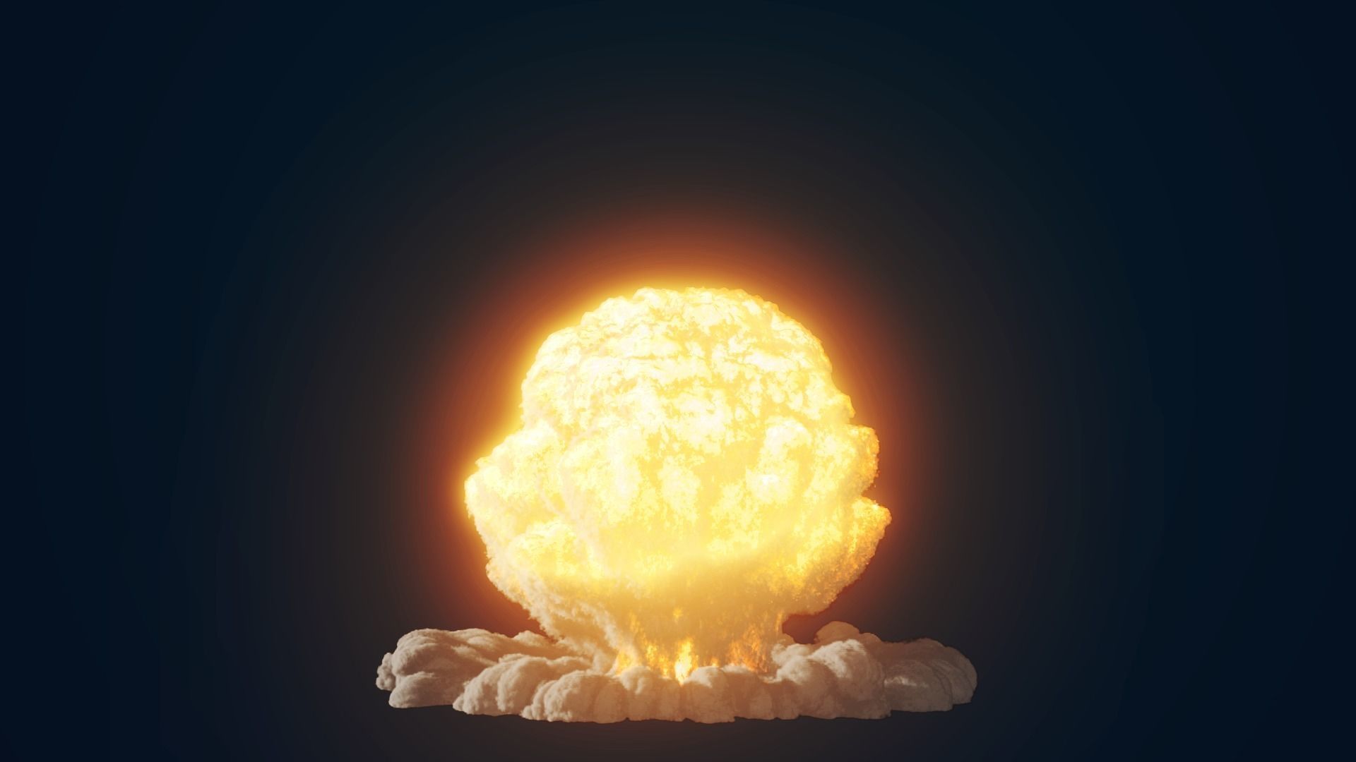 Nuke Explosion 3D model animated | CGTrader