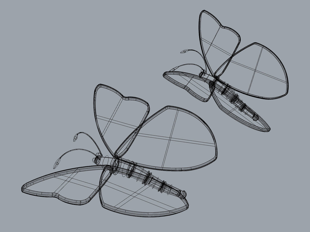 Butterfly Character Insect 3D Source 3D model | CGTrader