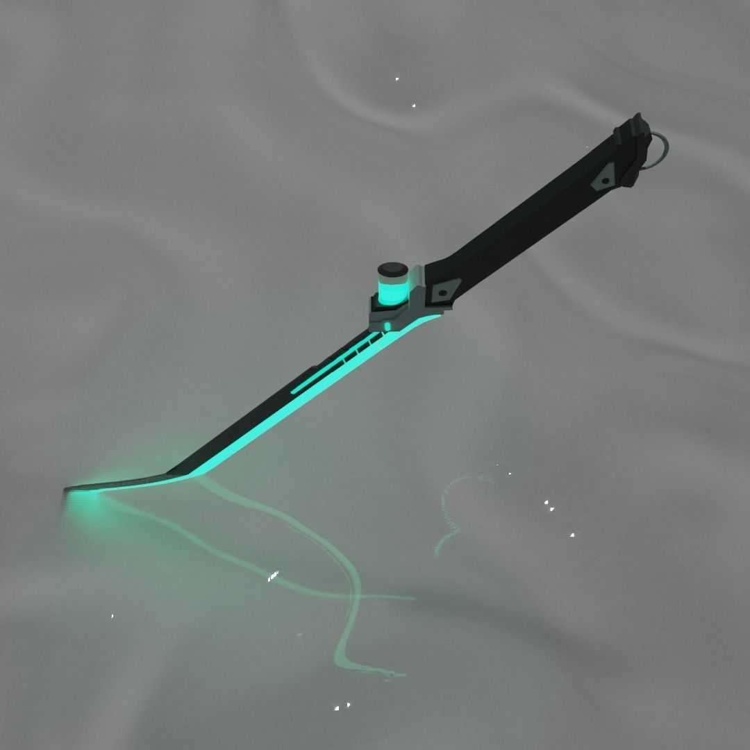 3D model Toxic Neon Katana VR / AR / low-poly | CGTrader