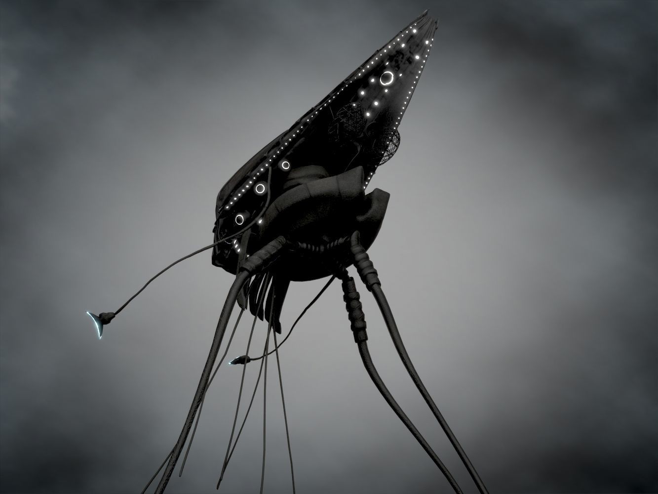 3D model Alien from War of the Worlds VR / AR / low-poly rigged | CGTrader