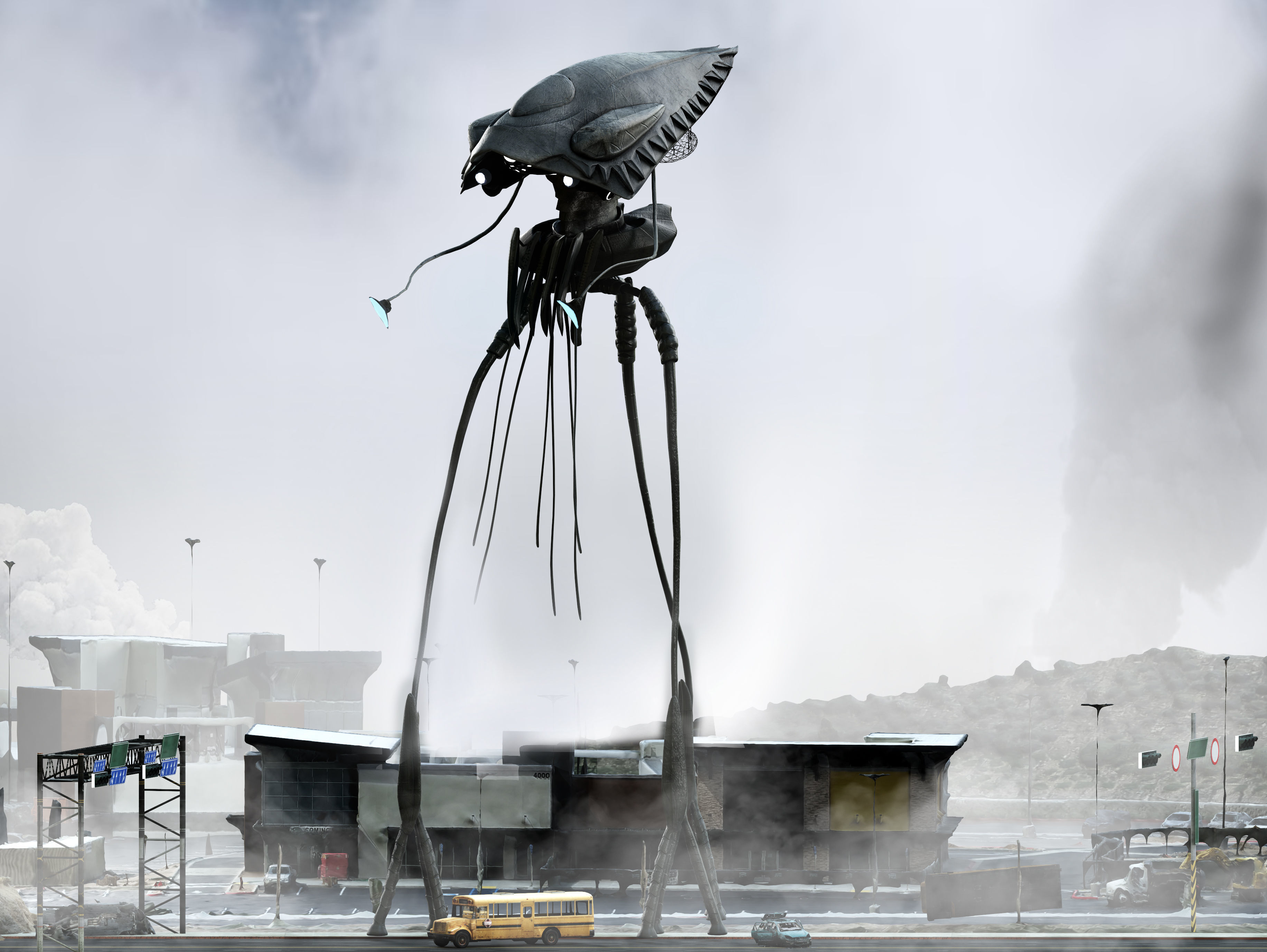 3D model Alien from War of the Worlds VR / AR / low-poly rigged | CGTrader