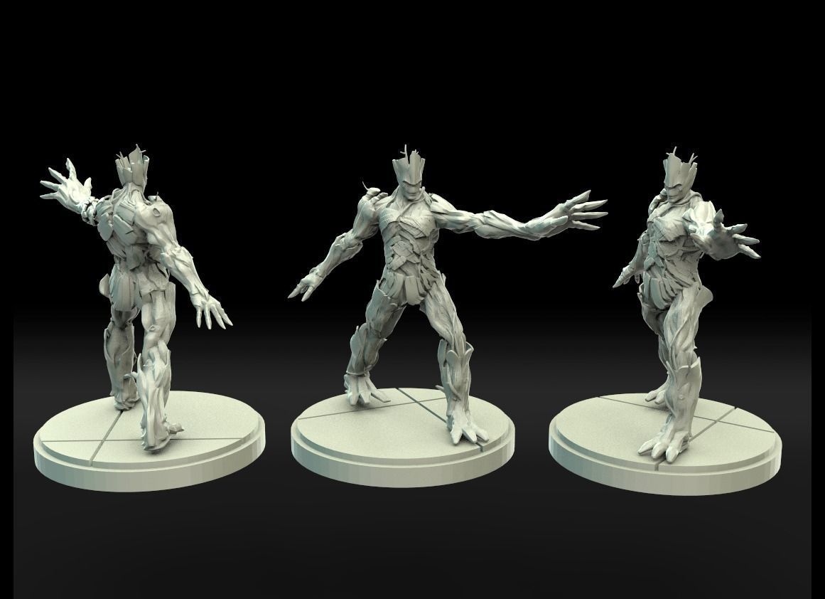 Marvel crisis protocol groot presupported included 3D model 3D ...