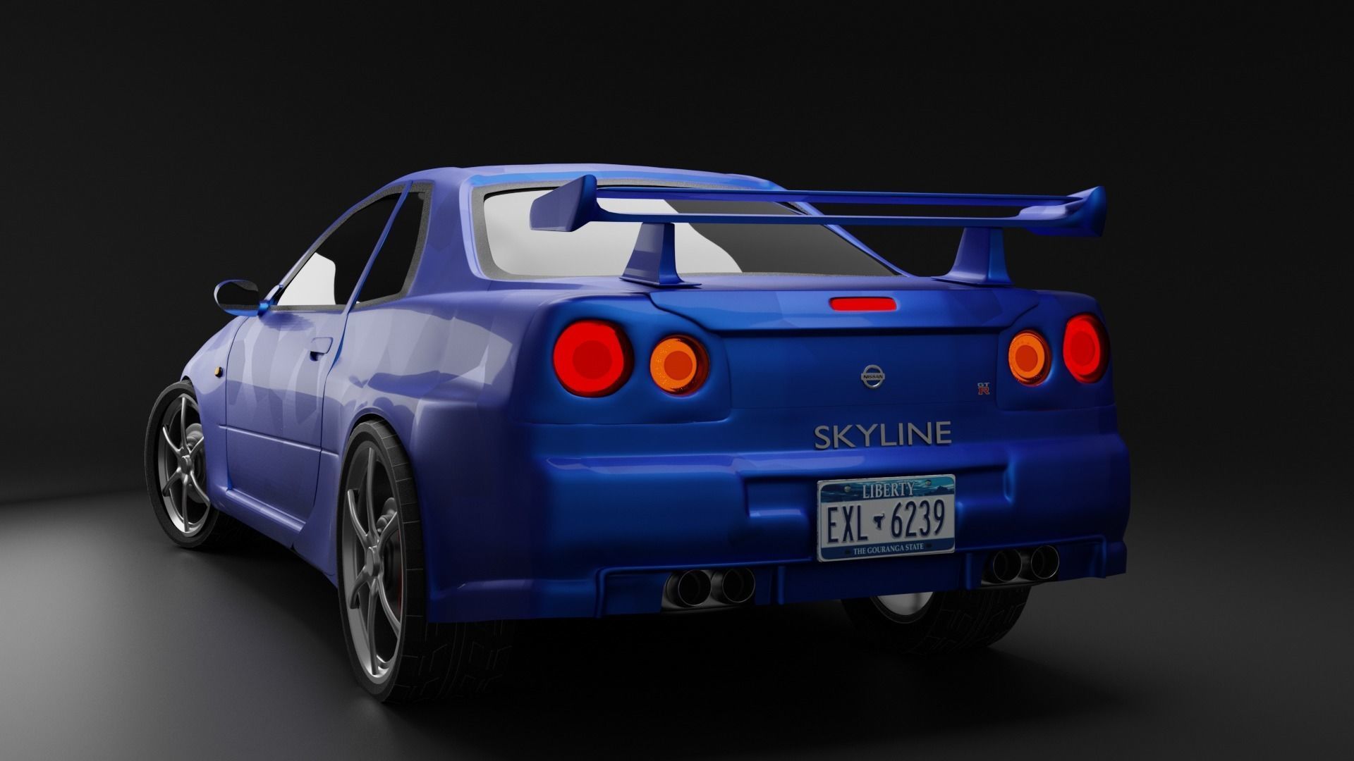 Nissan Skyline GTR R34 3D model | CGTrader