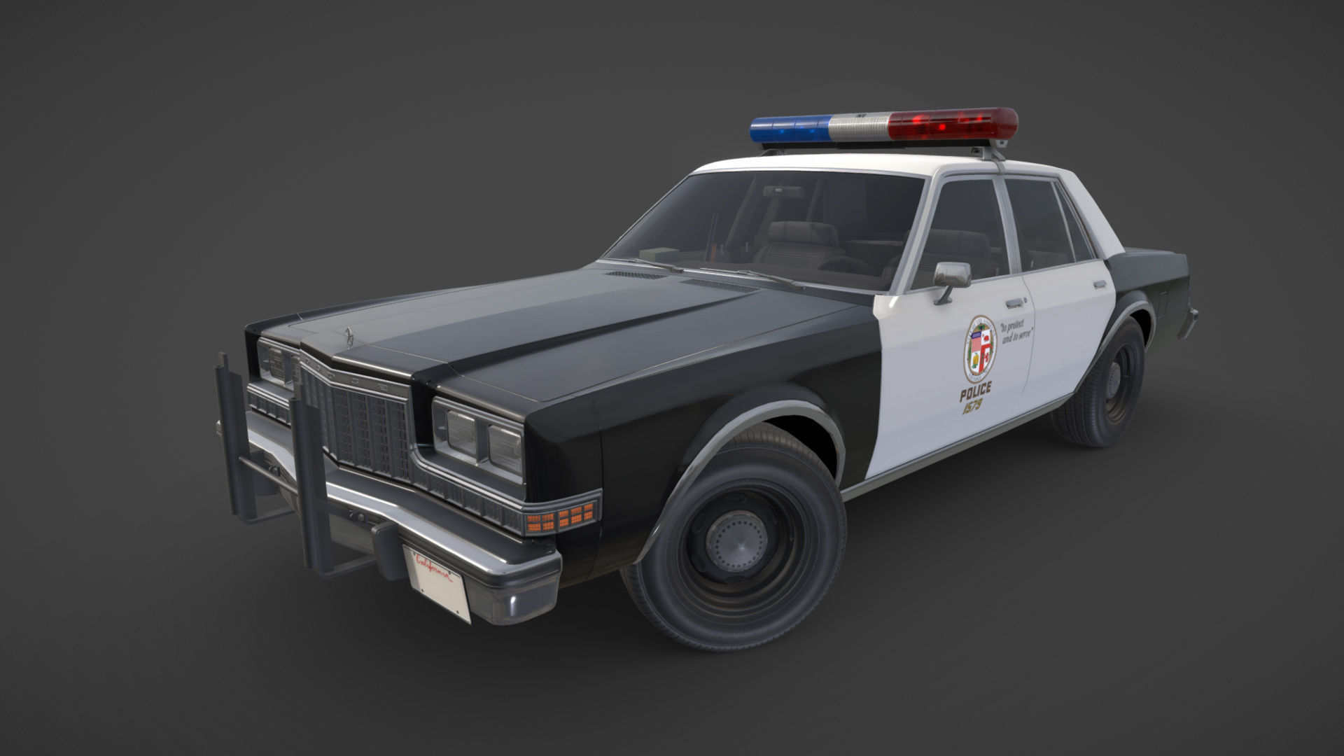 3D model Dodge police interceptor VR / AR / low-poly | CGTrader