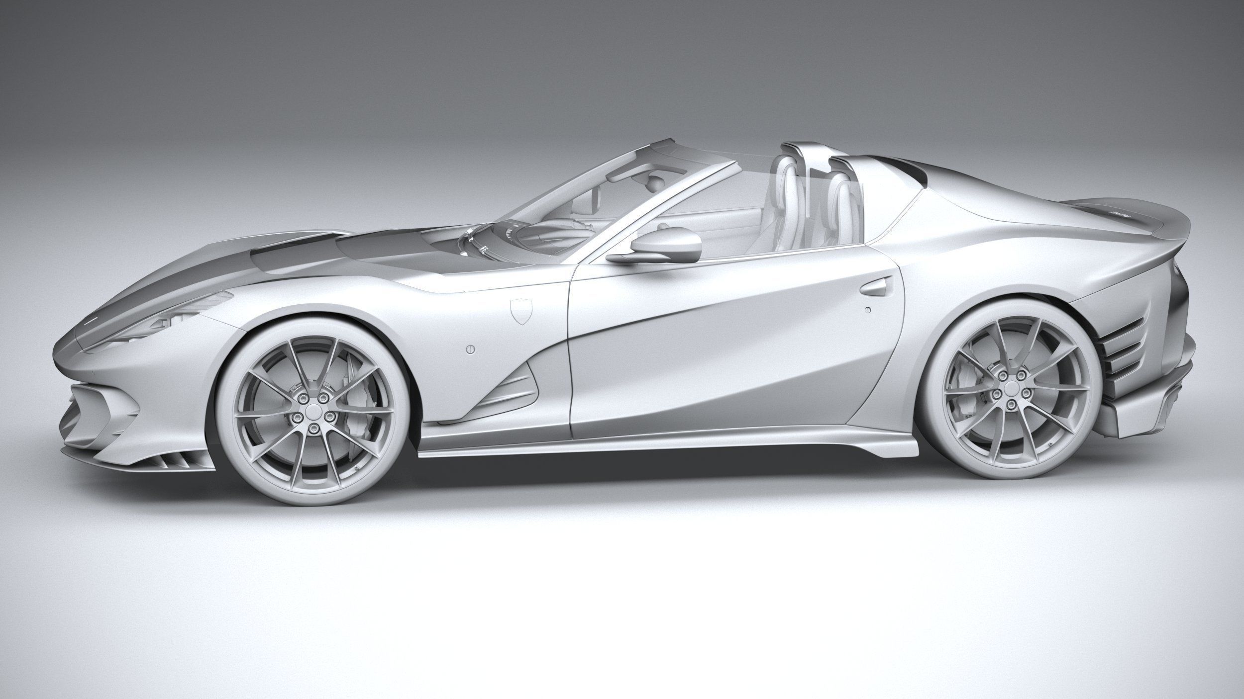 Ferrari 812 Competizione Aperta 2021 3D model | CGTrader