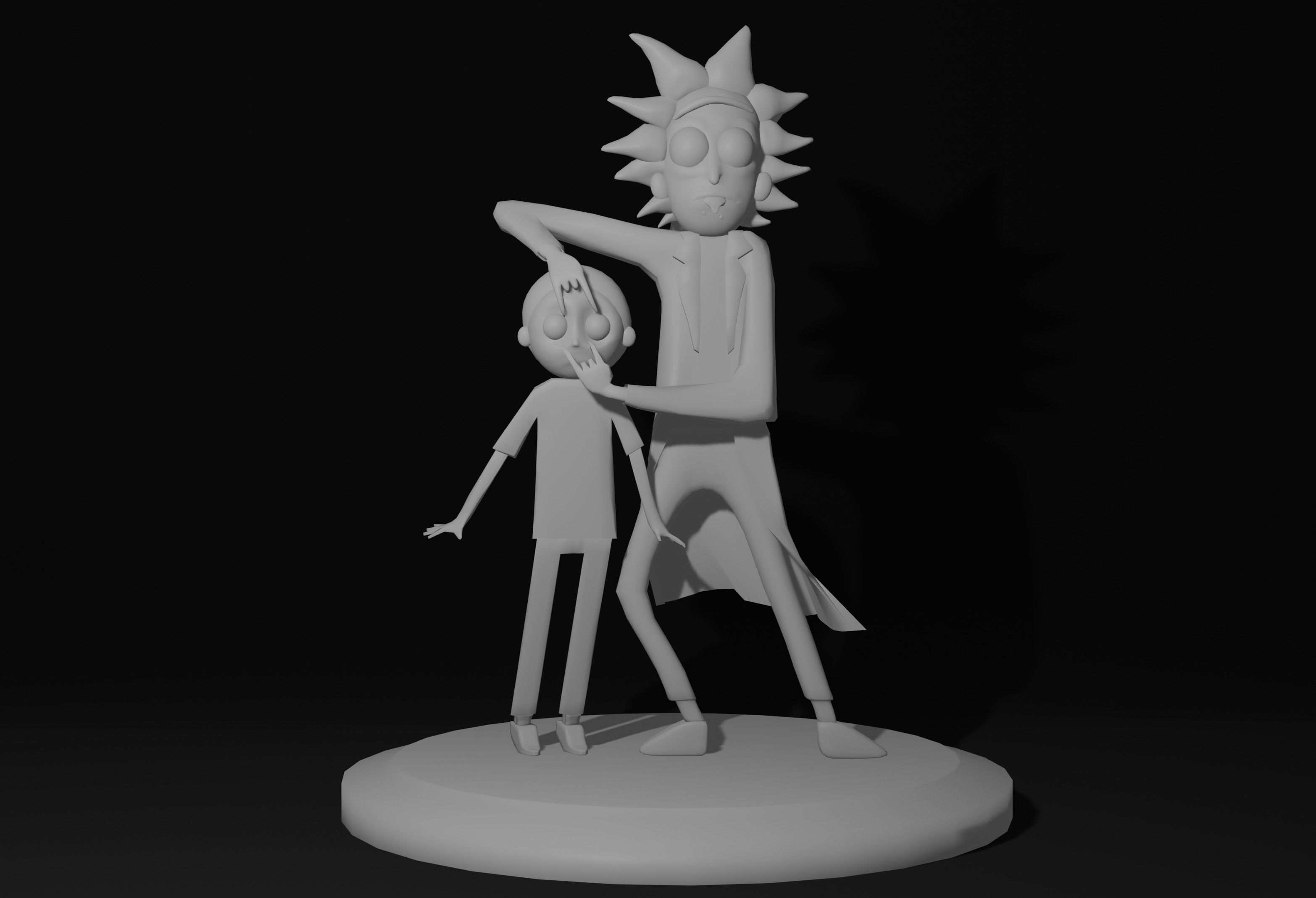 Rick and Morty Poster Pose 3D model 3D printable | CGTrader