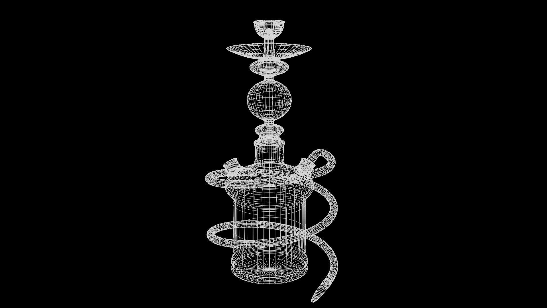 3D model Generic Glass Hookah VR / AR / low-poly | CGTrader